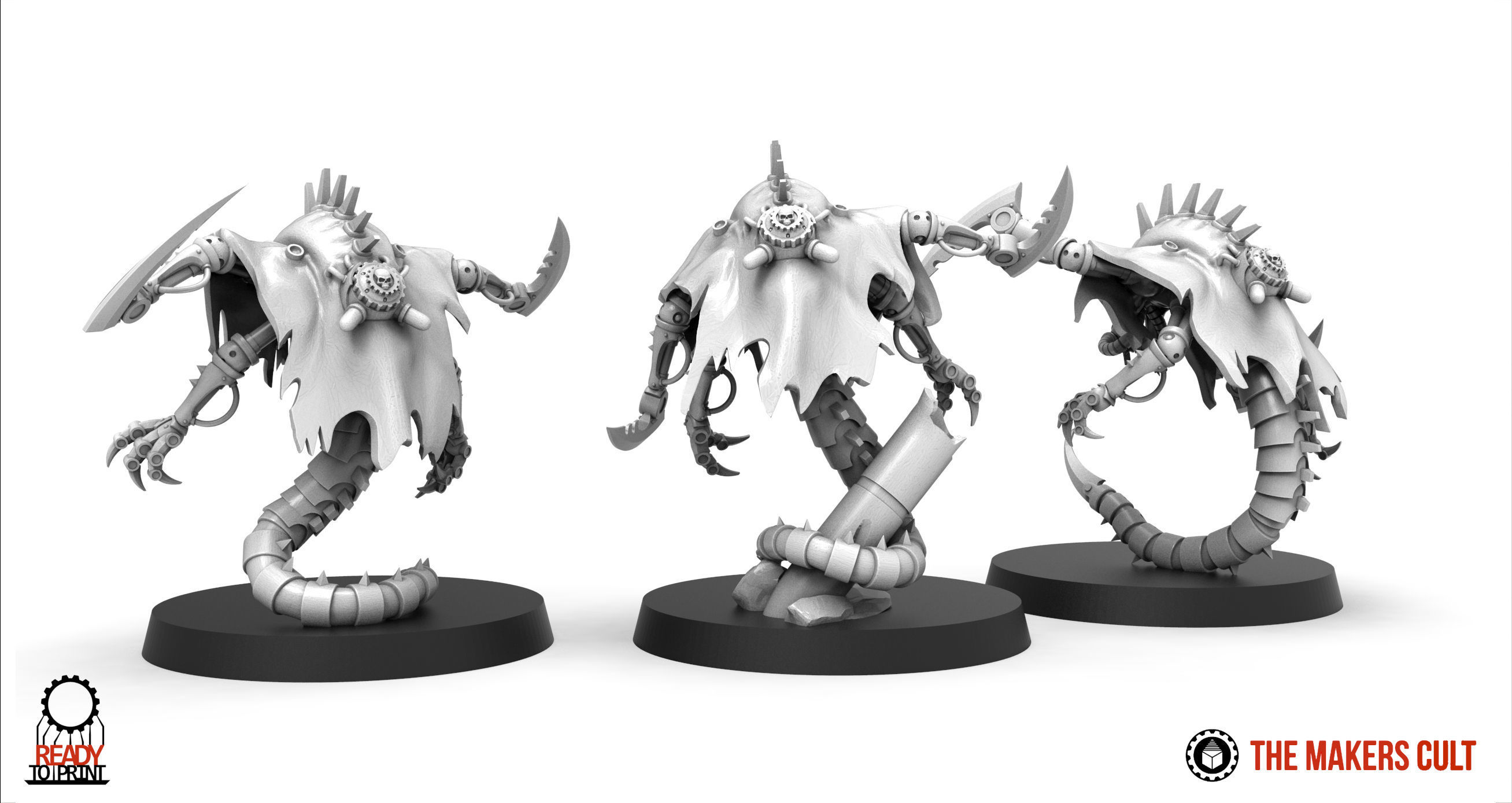 Dark Techno - Wraiths 3D model 3D printable | CGTrader