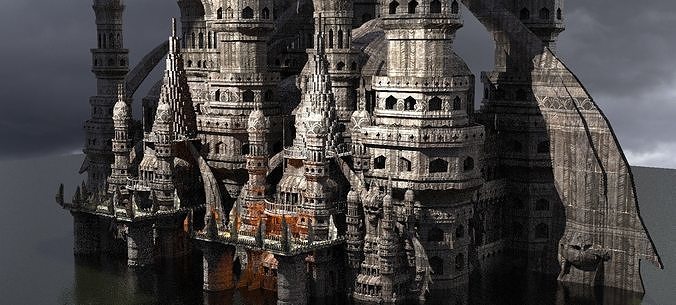 Desert Temple Ruler castle 2 3D model | CGTrader