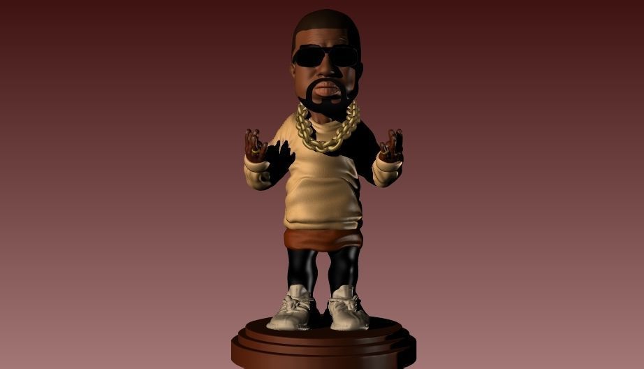KANYE WEST 3D model 3D printable | CGTrader