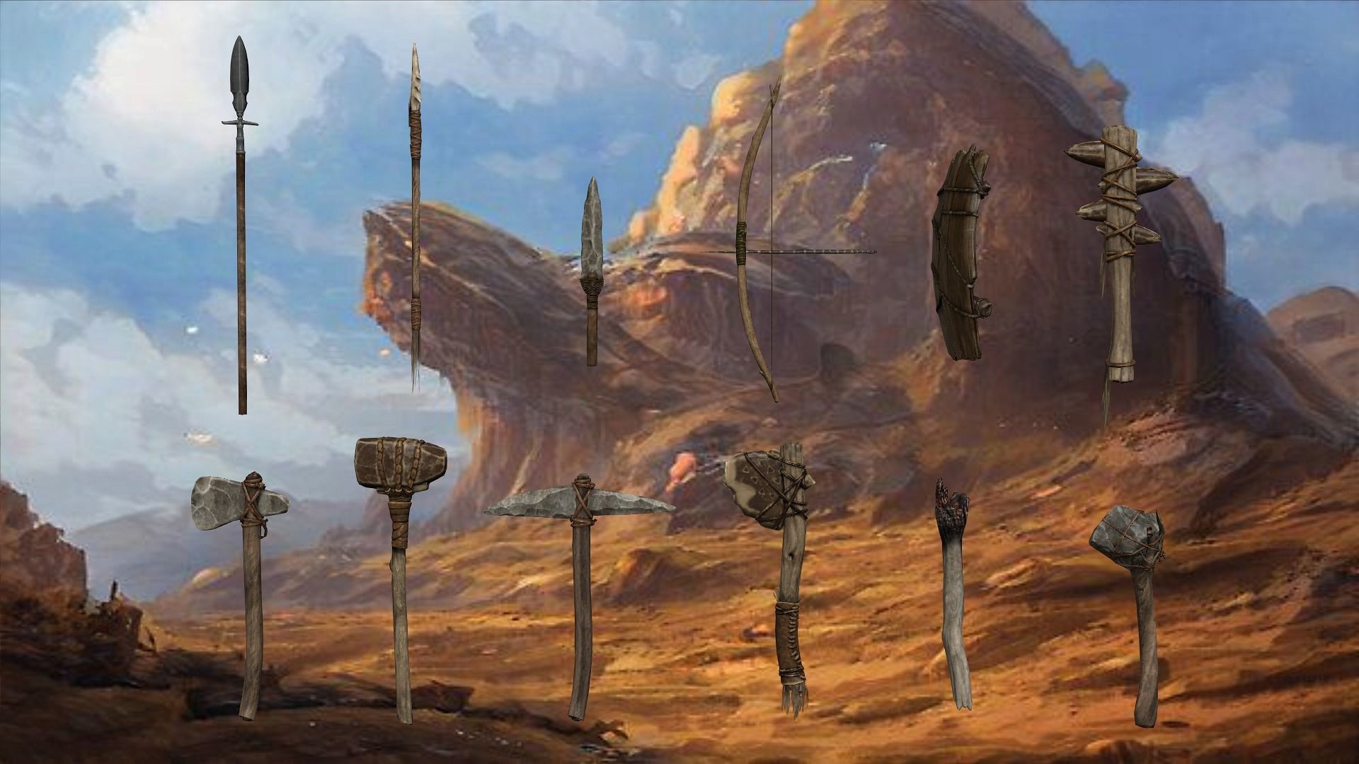 Barbarian Weapon Pack 3D model | CGTrader