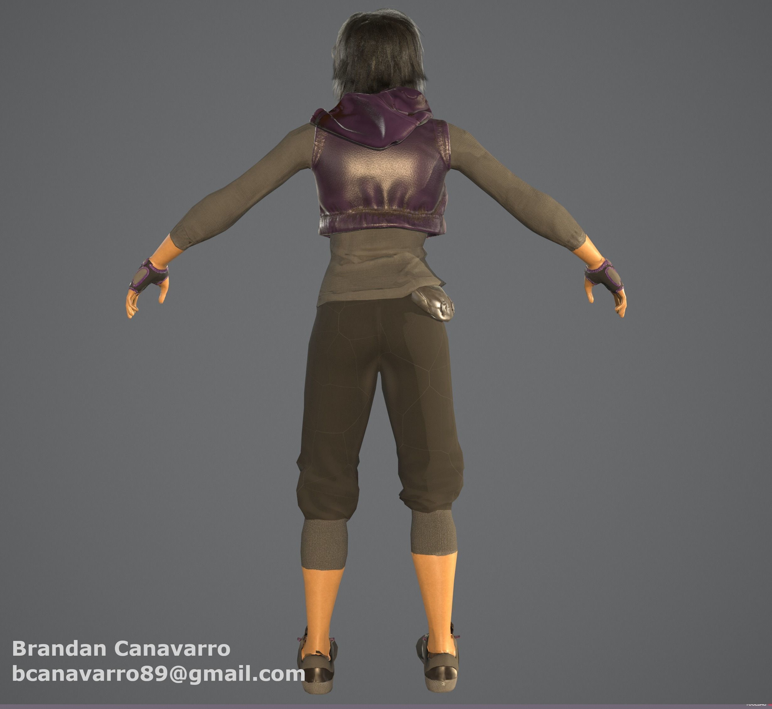 3D model Female Fighter gameready model VR / AR / low-poly | CGTrader