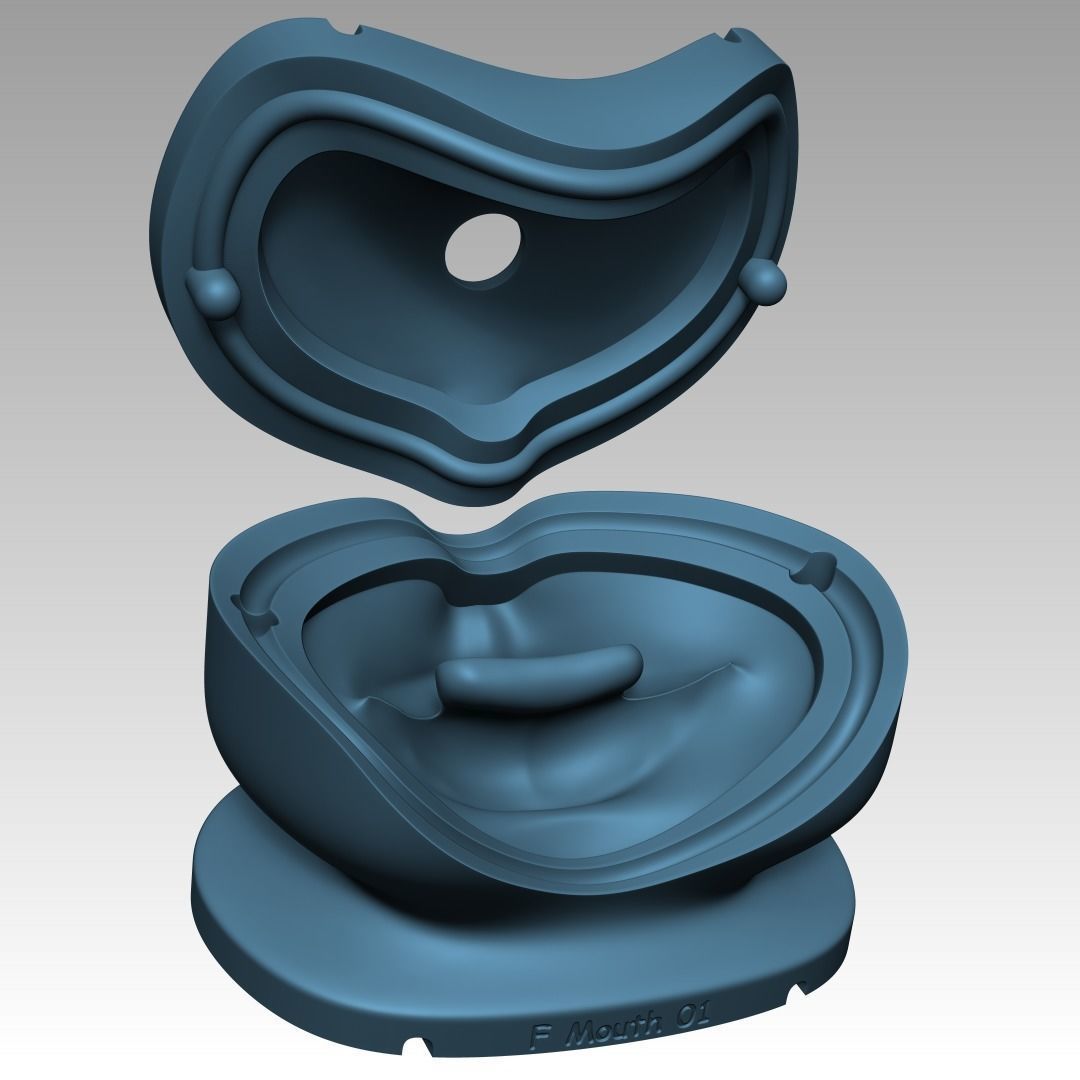 SILICONE MOUTH MOLD 3D model 3D printable | CGTrader