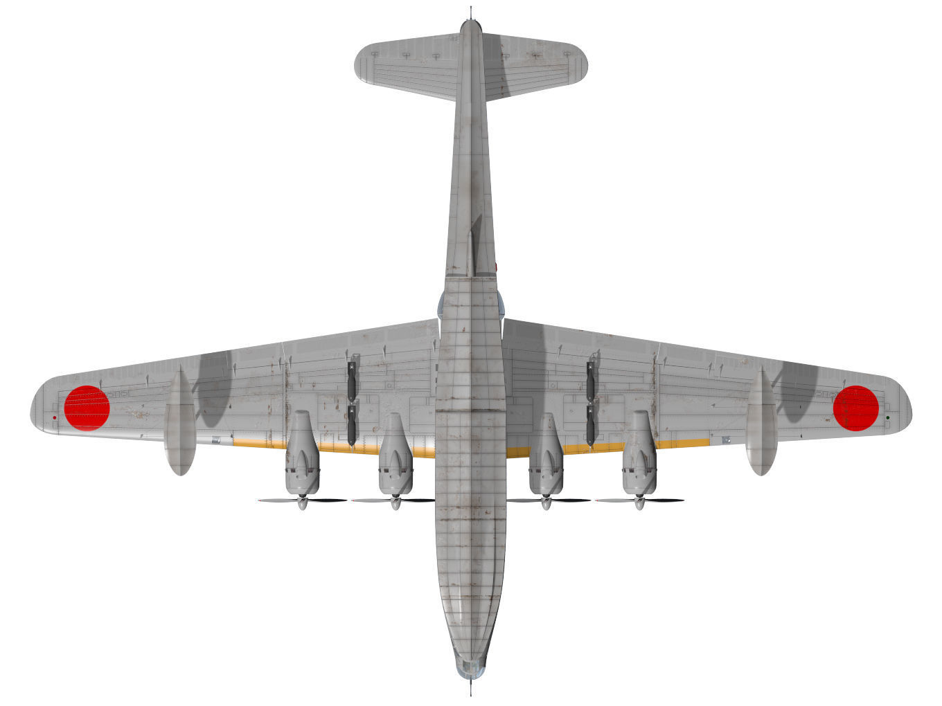 Kawanishi H8K Emily Type11 3D model | CGTrader