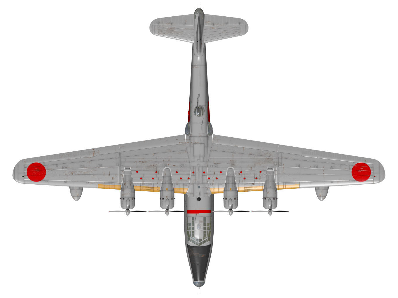 Kawanishi H8K Emily Type11 3D model | CGTrader