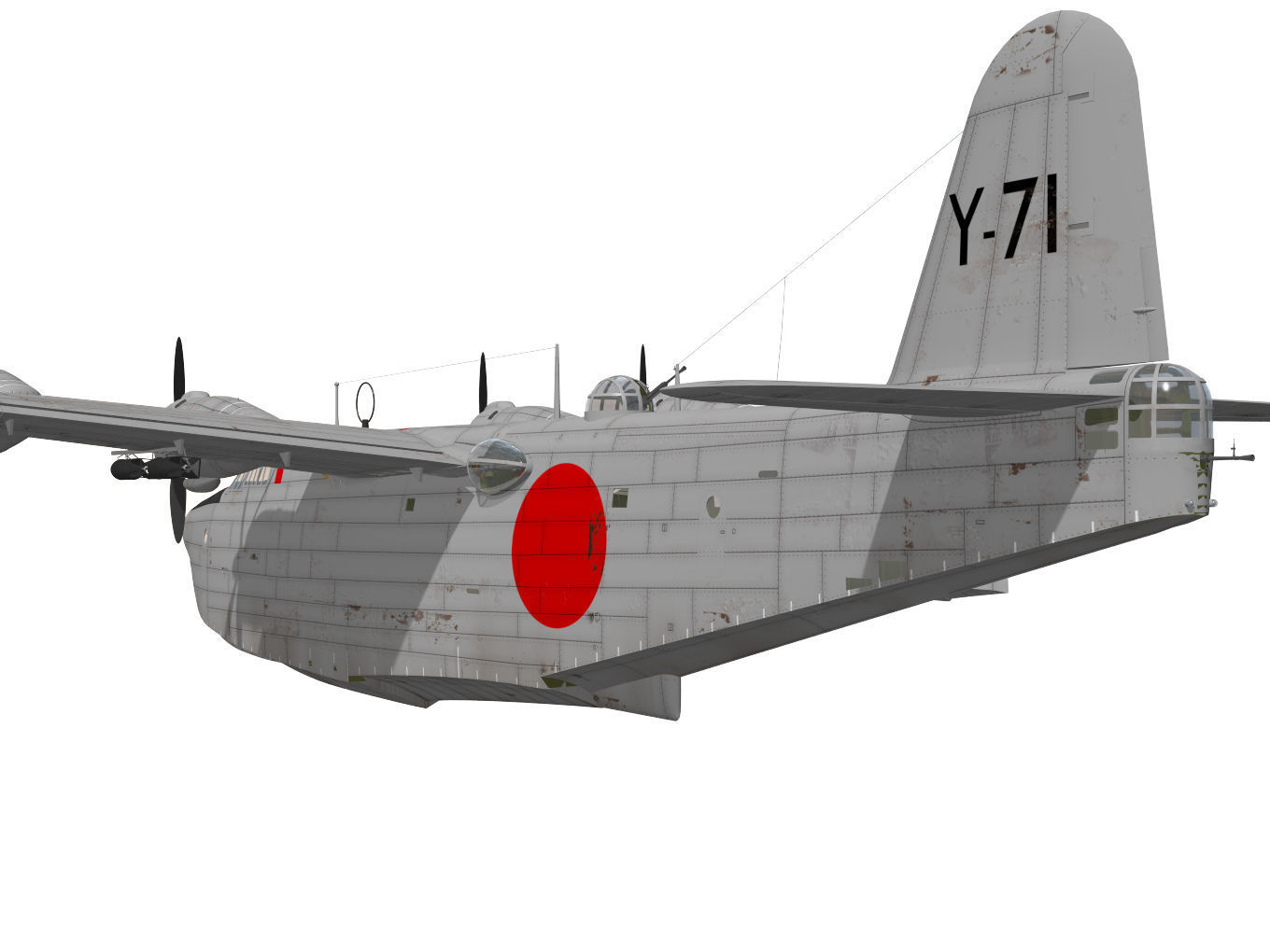 Kawanishi H8K Emily Type11 3D model | CGTrader