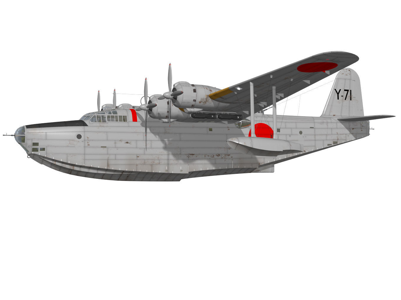 Kawanishi H8K Emily Type11 3D model | CGTrader