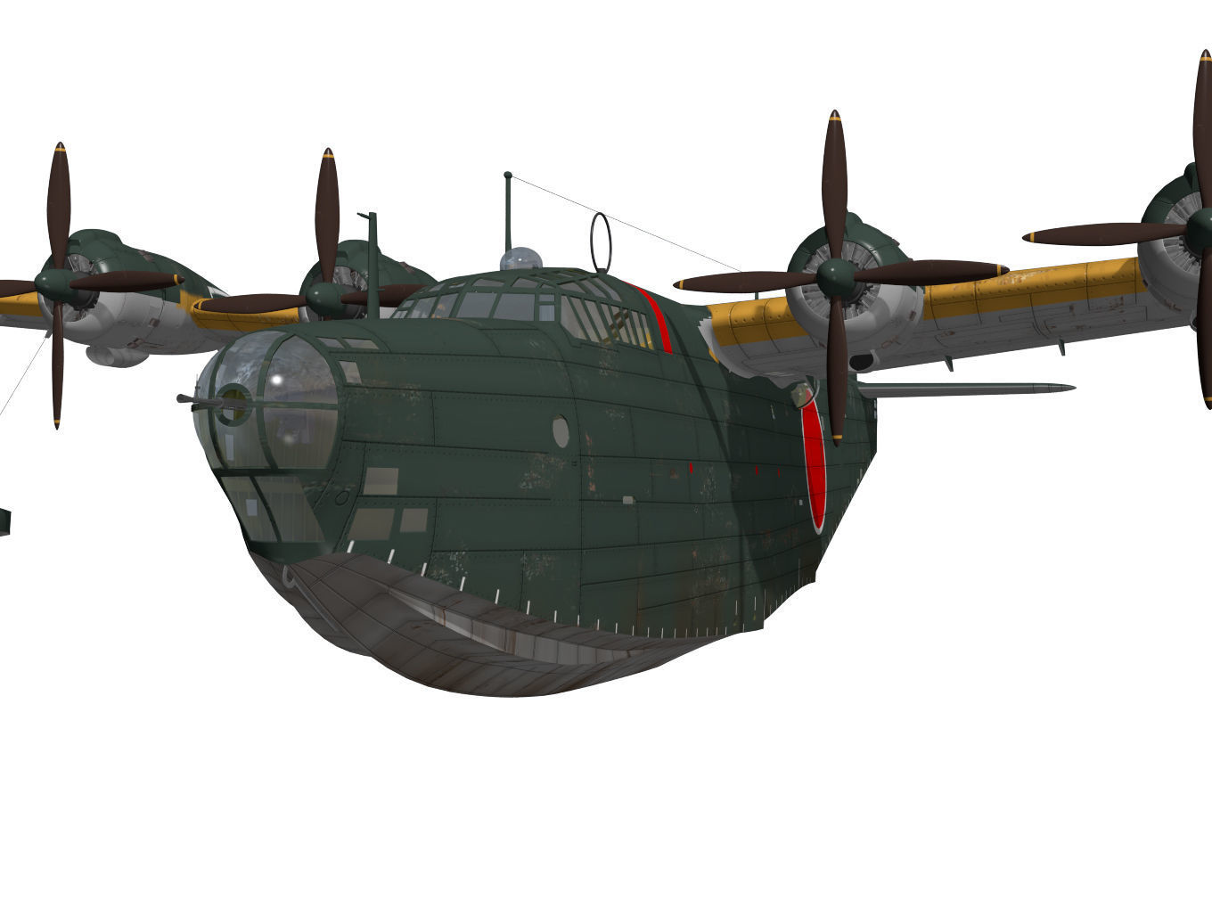 Kawanishi H8K Emily Type12 early 3D model | CGTrader