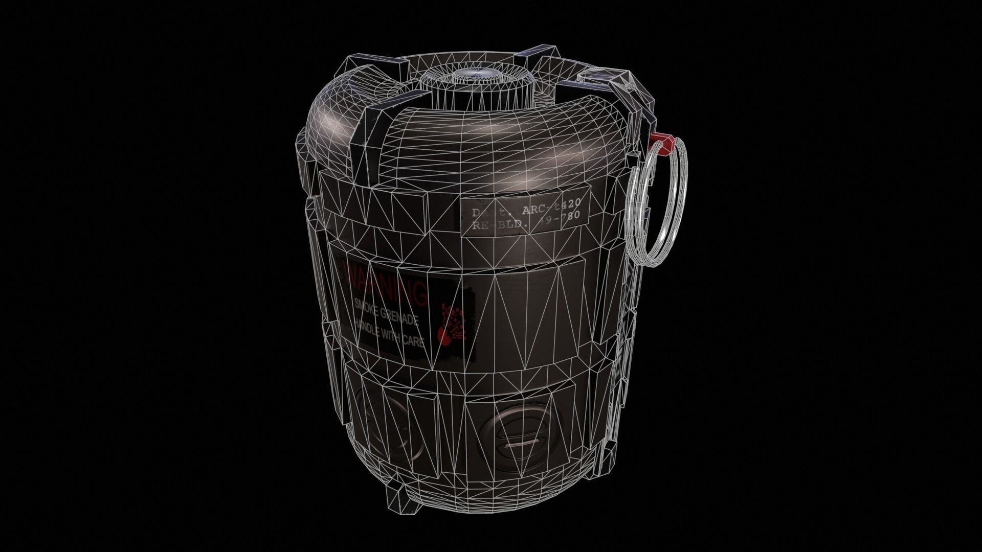 3D model Smoke Grenade- Sci Fi Gadget VR / AR / low-poly | CGTrader