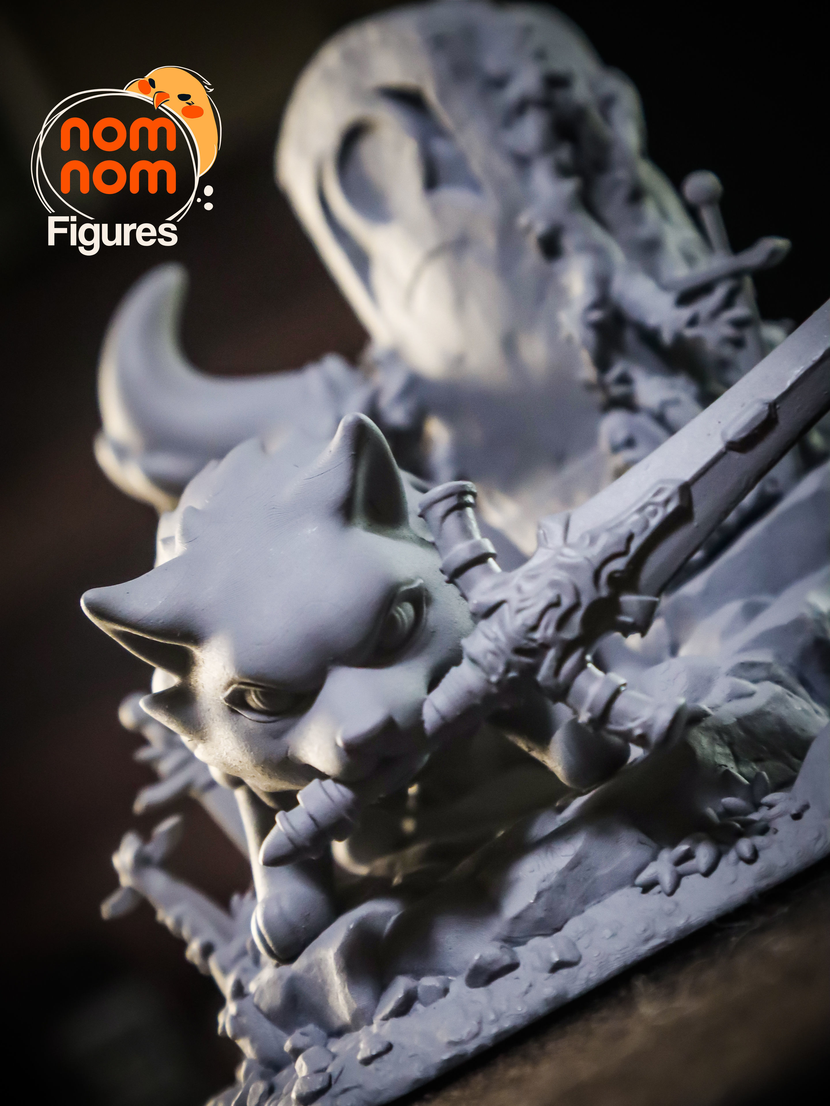 Chibi Great Grey Wolf Sif - Dark Souls 3D model 3D printable | CGTrader