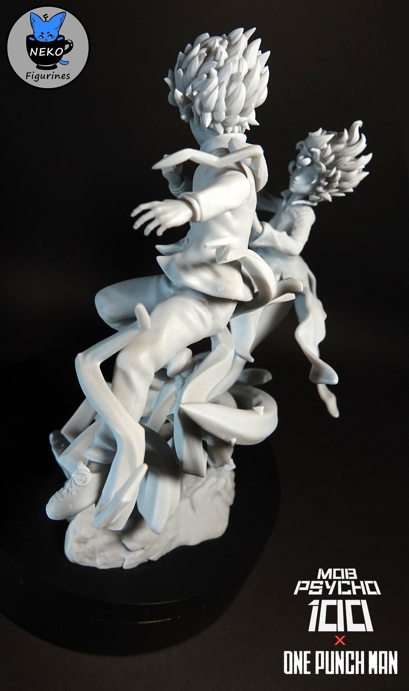 Tatsumaki vs Mob - OPM X MOBPSYCHO 100 FIGURINE STL 3D model 3D ...