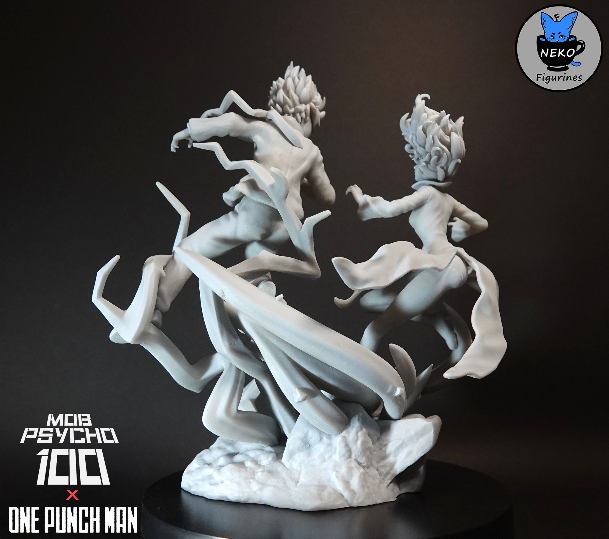 Tatsumaki vs Mob - OPM X MOBPSYCHO 100 FIGURINE STL 3D model 3D ...