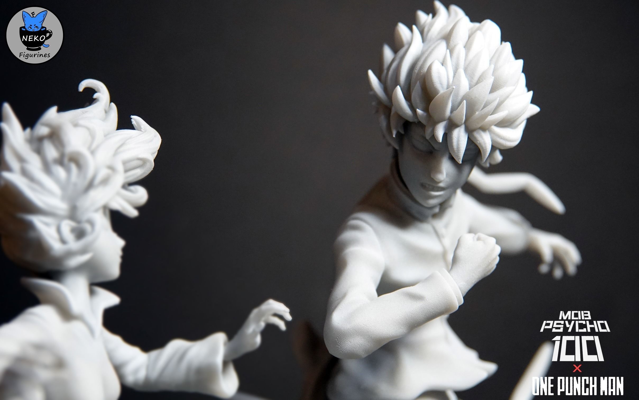 Tatsumaki vs Mob - OPM X MOBPSYCHO 100 FIGURINE STL 3D model 3D ...