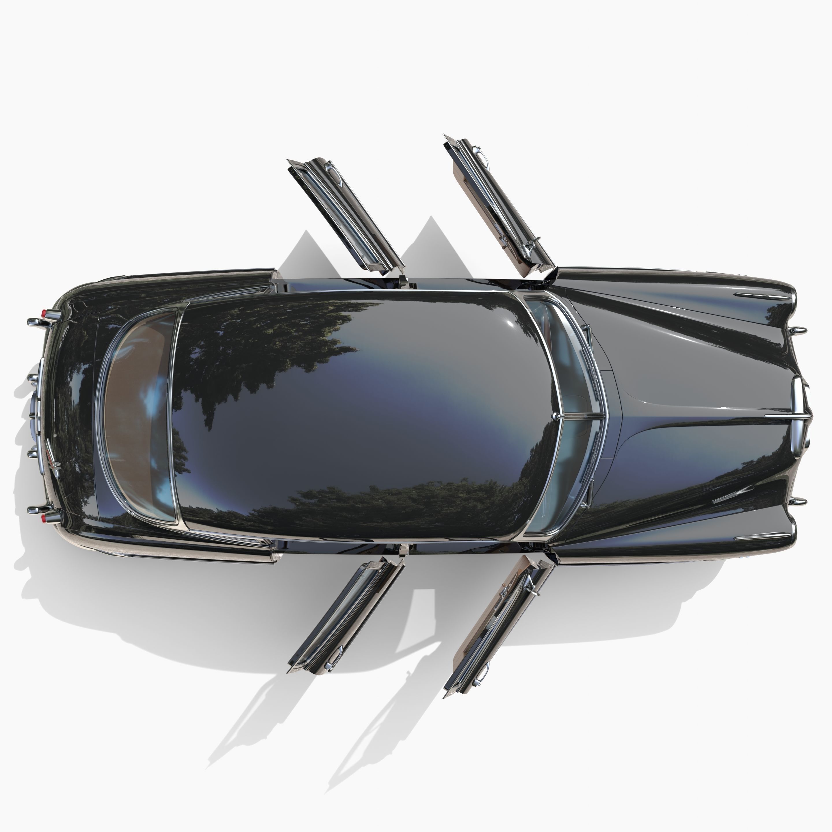 4 Door Hudson Hornet with interior v3 3D model | CGTrader