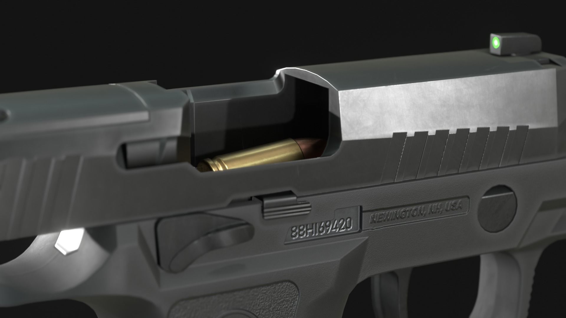 3D model SIG Sauer P320 XCarry Pro - ADF Handgun Pack - Game Asset VR ...