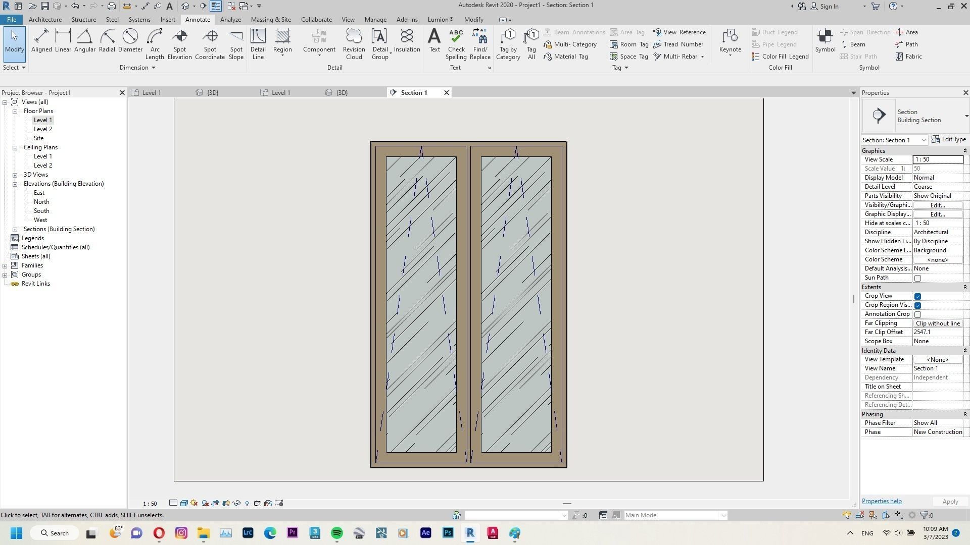 Window Modern Style 01 Parametric Family Revit 3D model | CGTrader