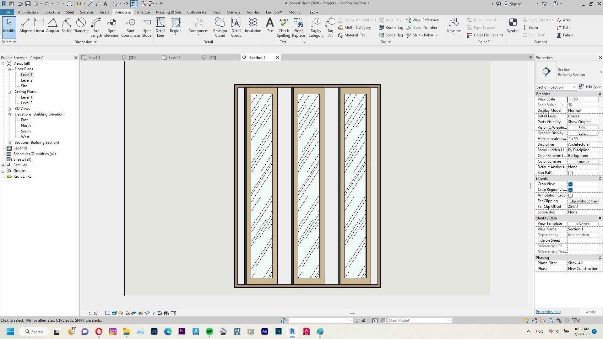 Window Modern Style 01 Parametric Family Revit 3D model | CGTrader