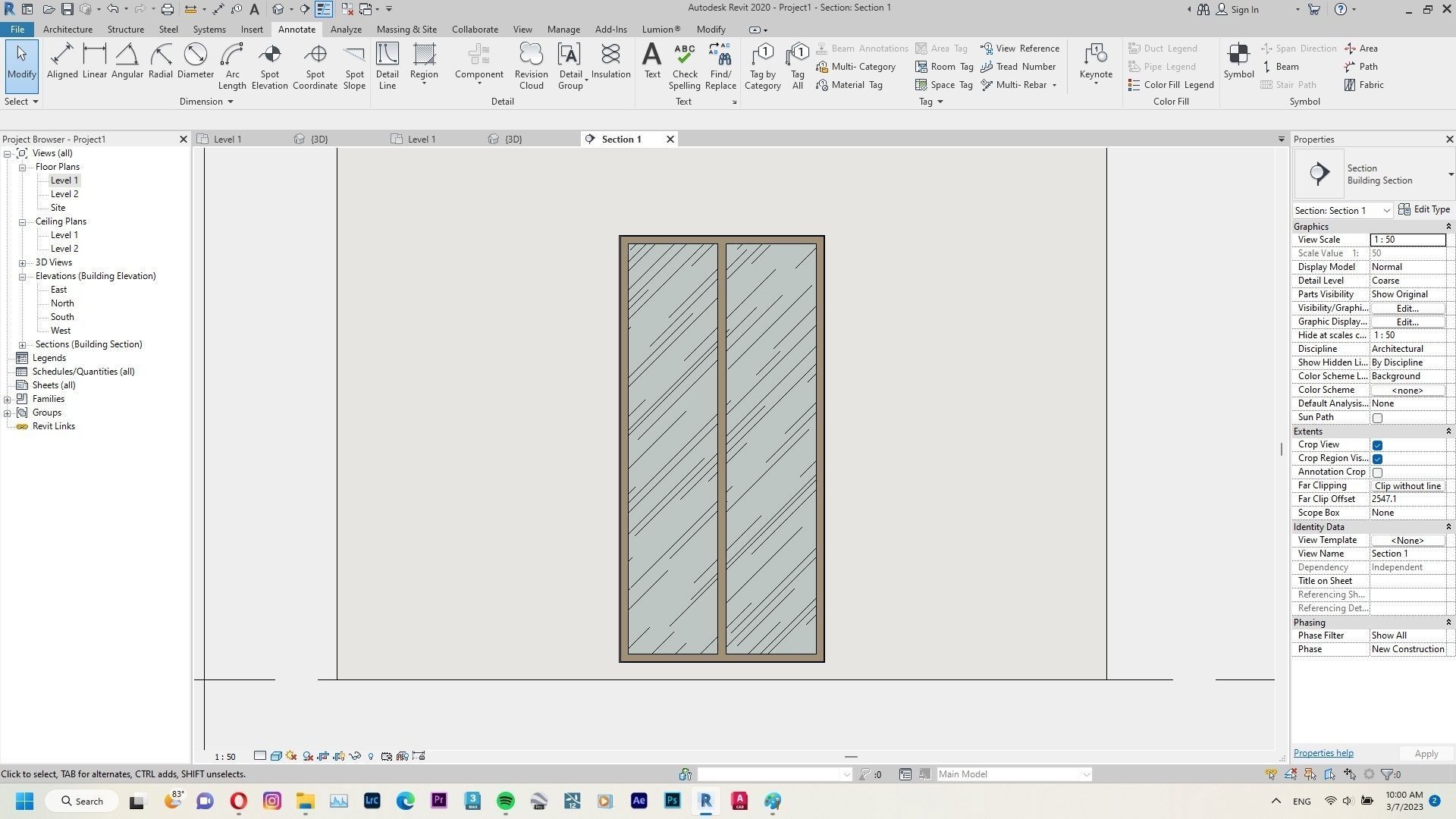 Window Modern Style 01 Parametric Family Revit 3D model | CGTrader