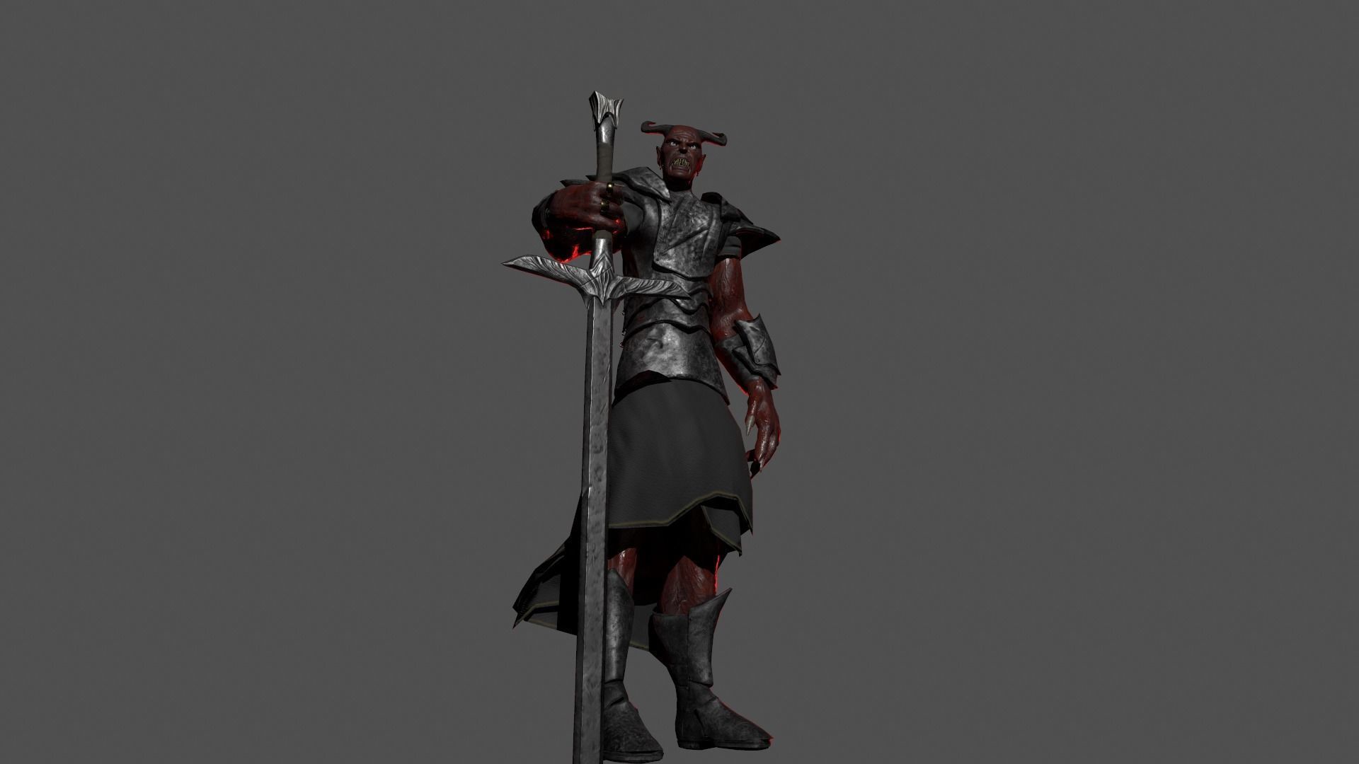 Nameless Demon free VR / AR / low-poly 3D model rigged | CGTrader