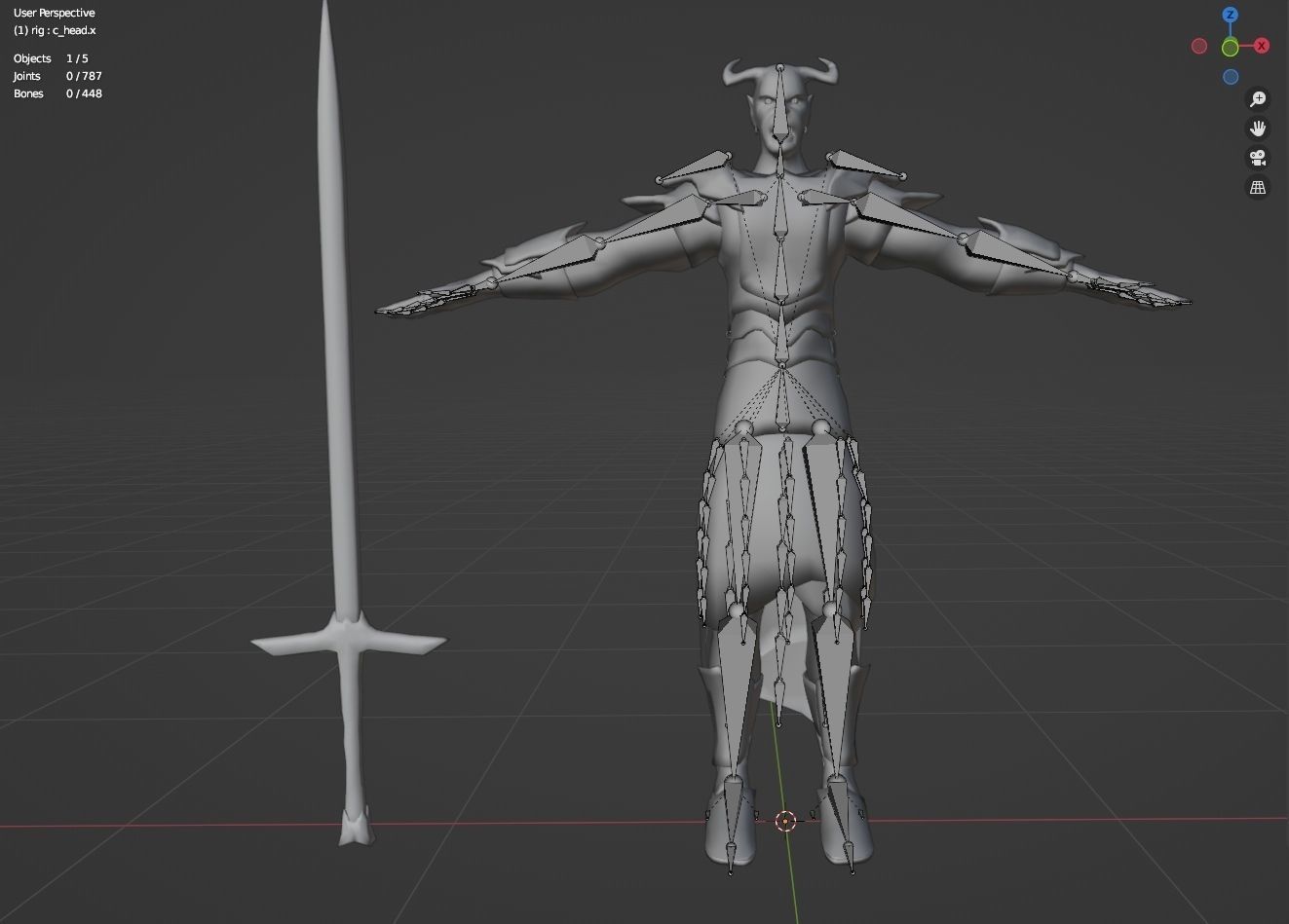 Nameless Demon free VR / AR / low-poly 3D model rigged | CGTrader