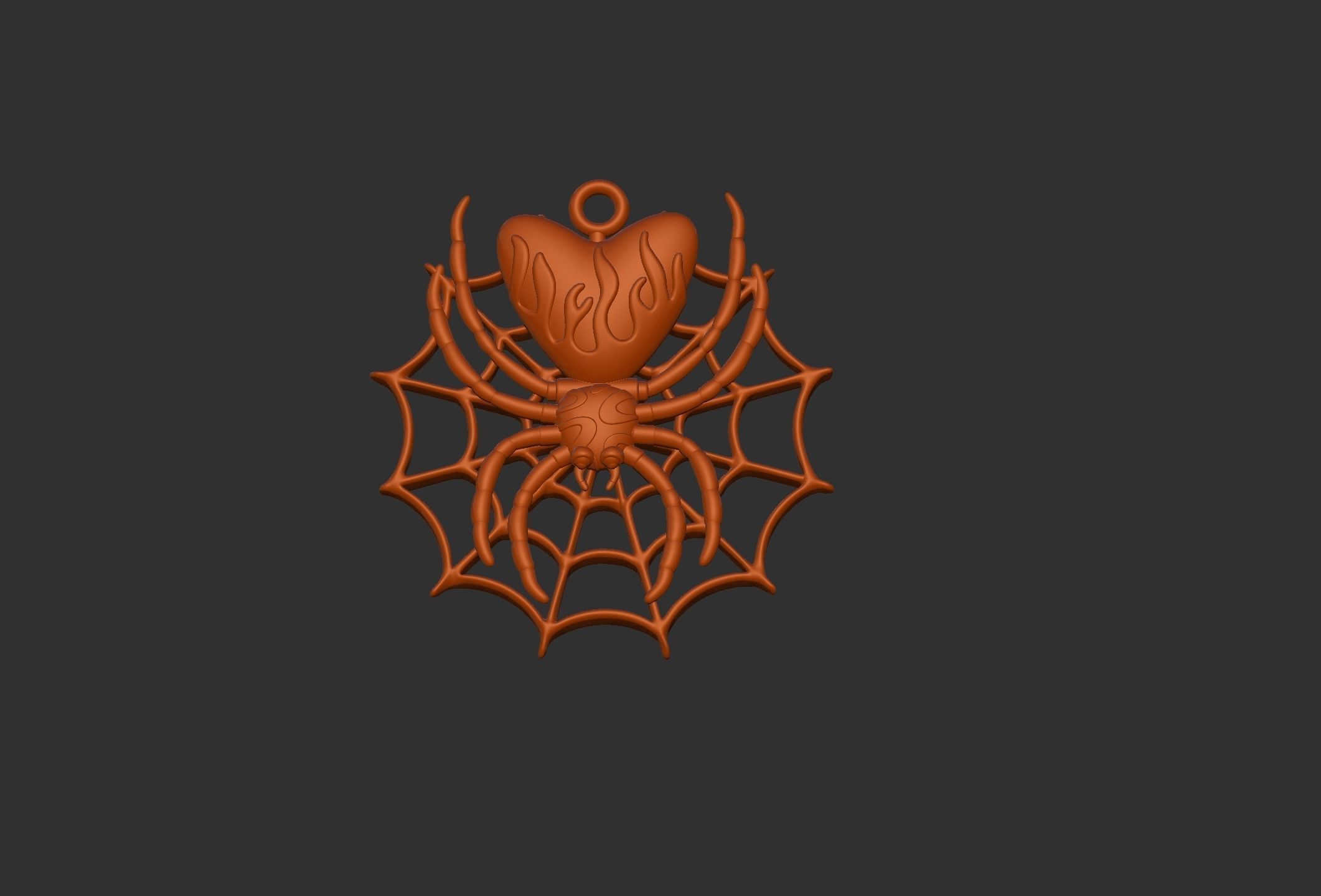 spider pentant 3d model 3D model 3D printable | CGTrader
