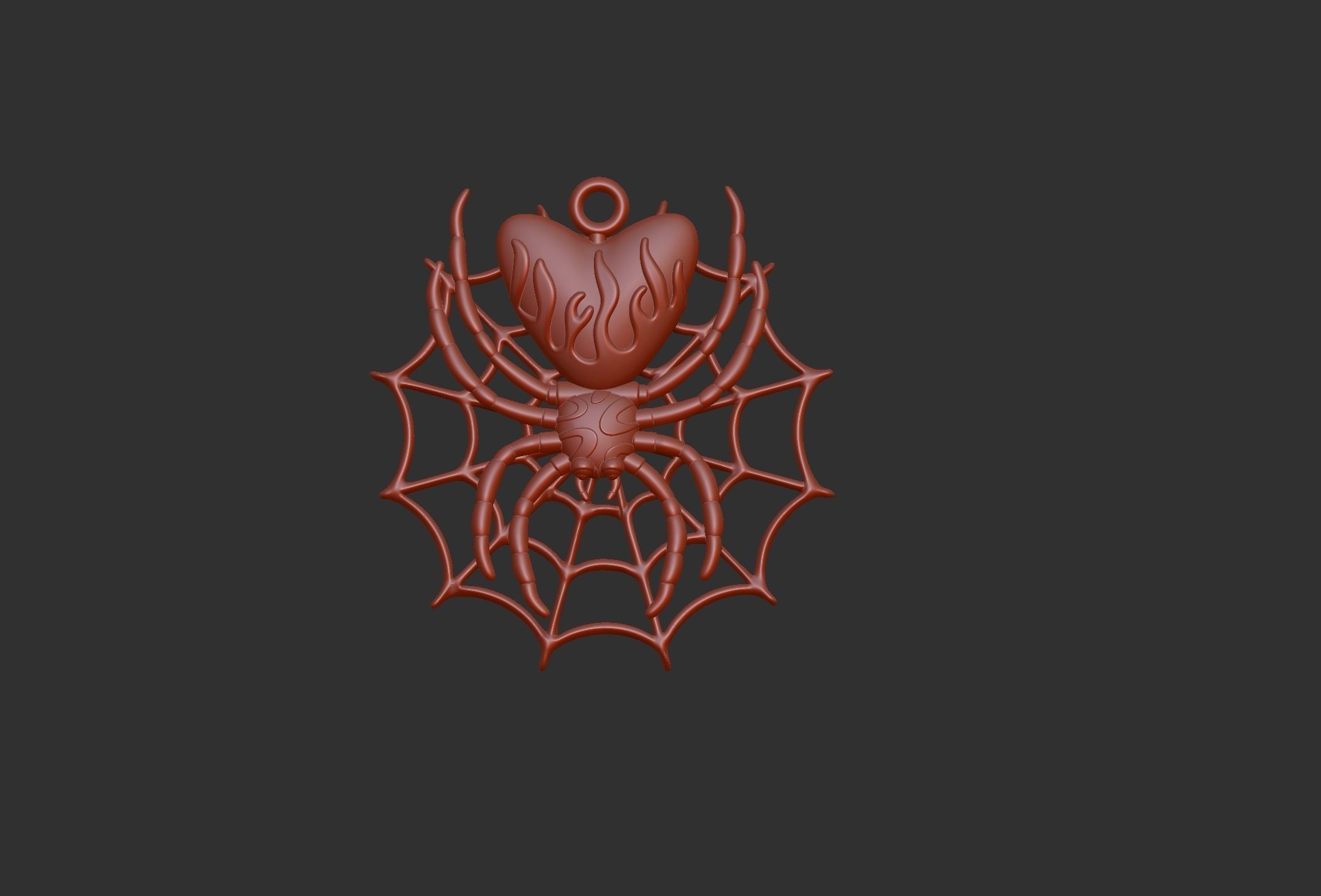 spider pentant 3d model 3D model 3D printable | CGTrader