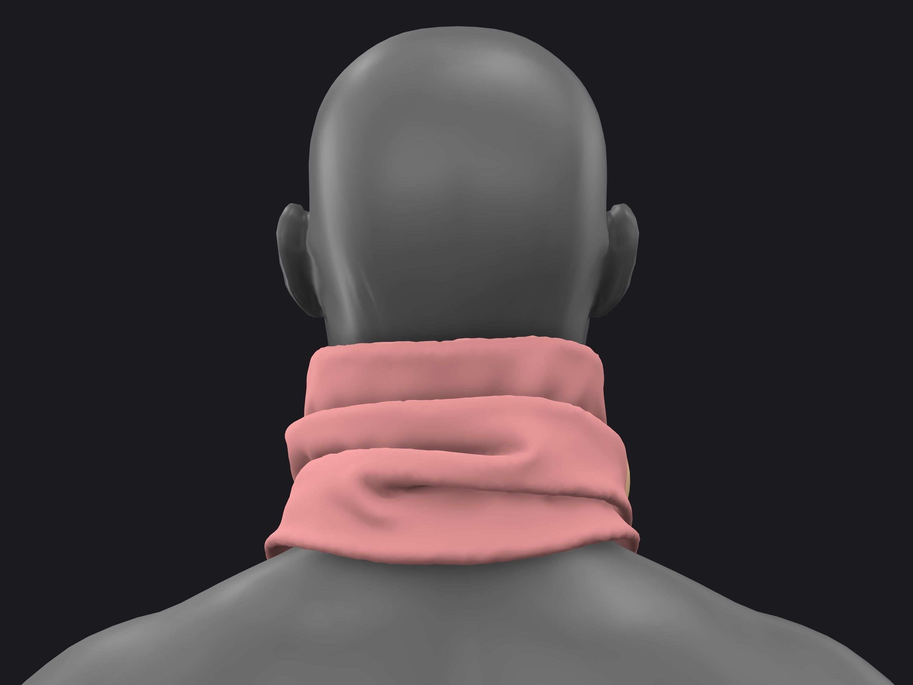 BASIC NECK BUFF mv2 highpoly free 3D model | CGTrader