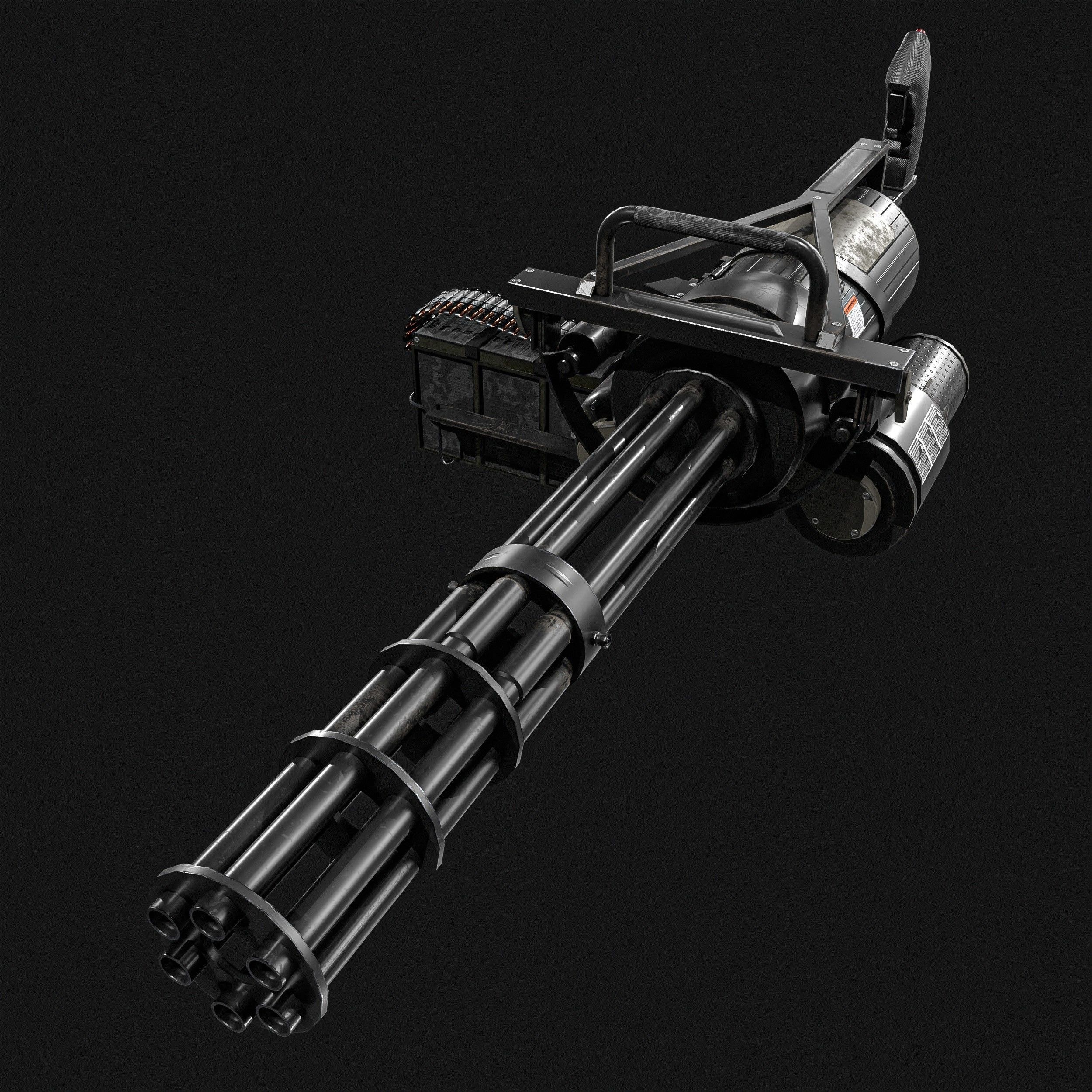 3D model M134 Minigun 2 Types Pack VR / AR / low-poly | CGTrader