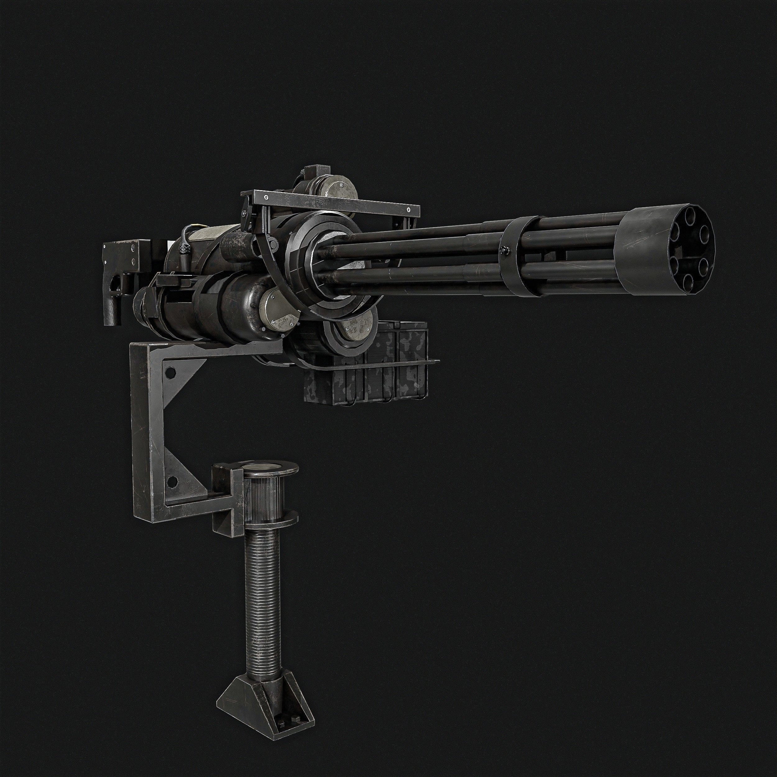 3D model M134 Minigun 2 Types Pack VR / AR / low-poly | CGTrader