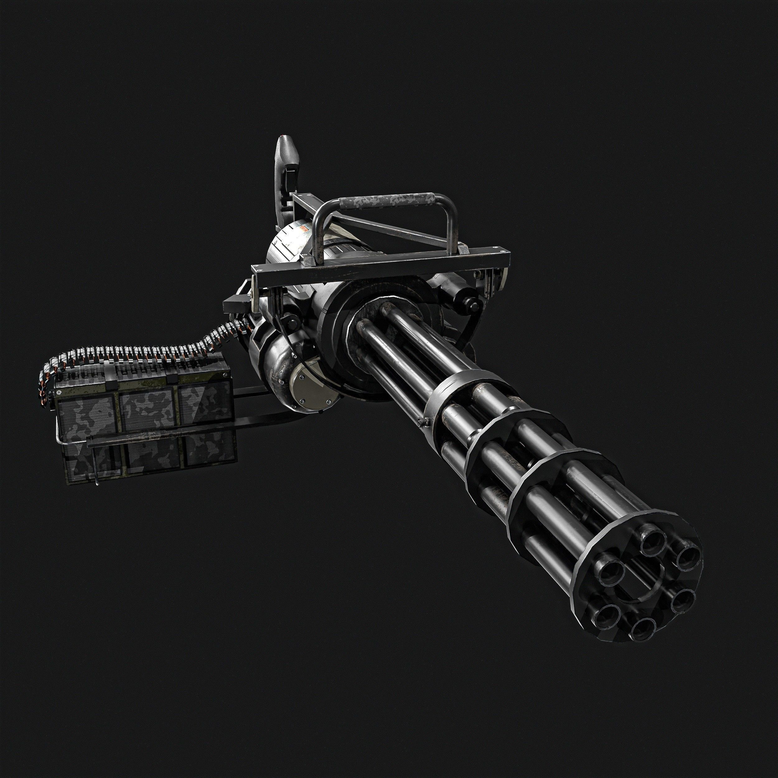 3D model M134 Minigun 2 Types Pack VR / AR / low-poly | CGTrader