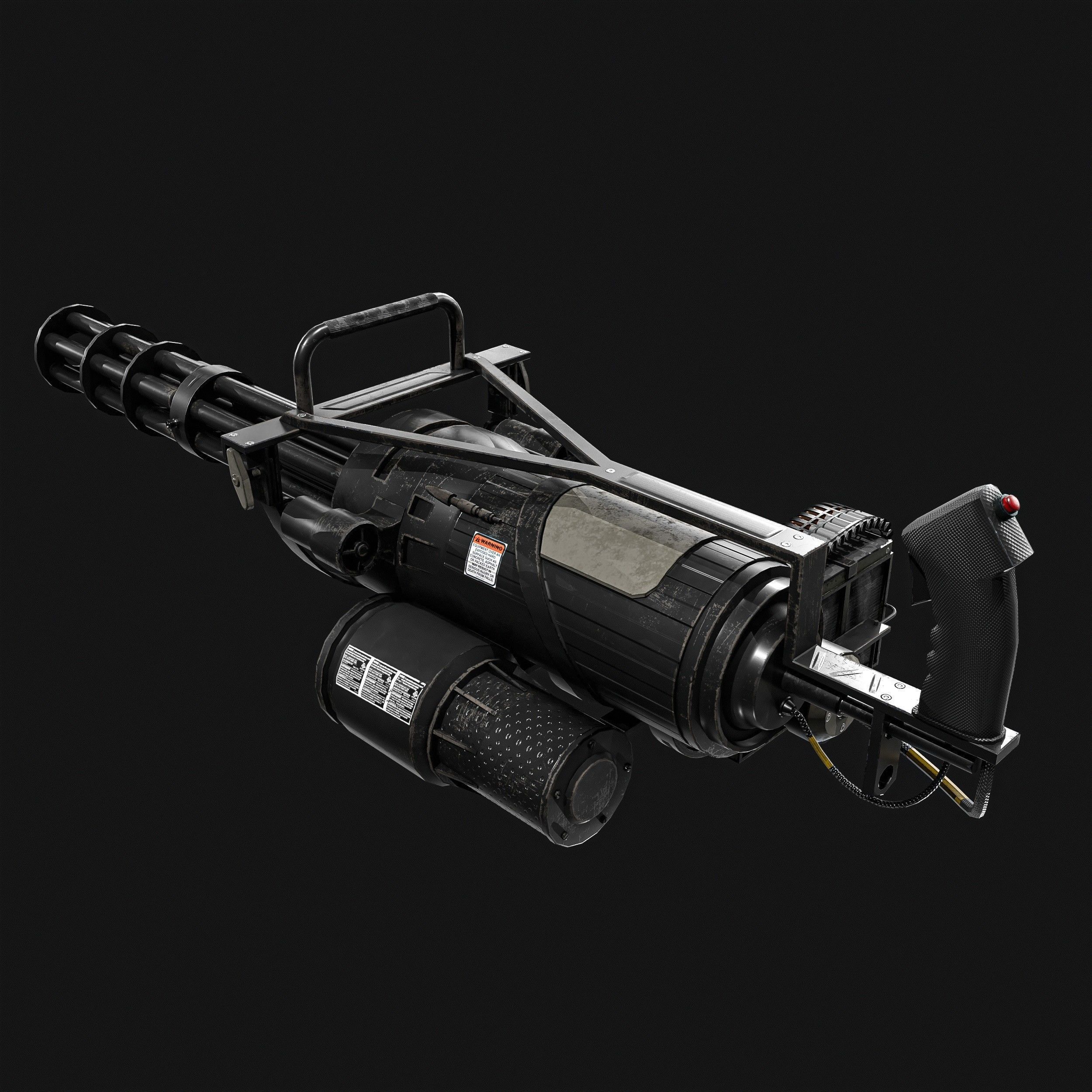 3D model M134 Minigun 2 Types Pack VR / AR / low-poly | CGTrader