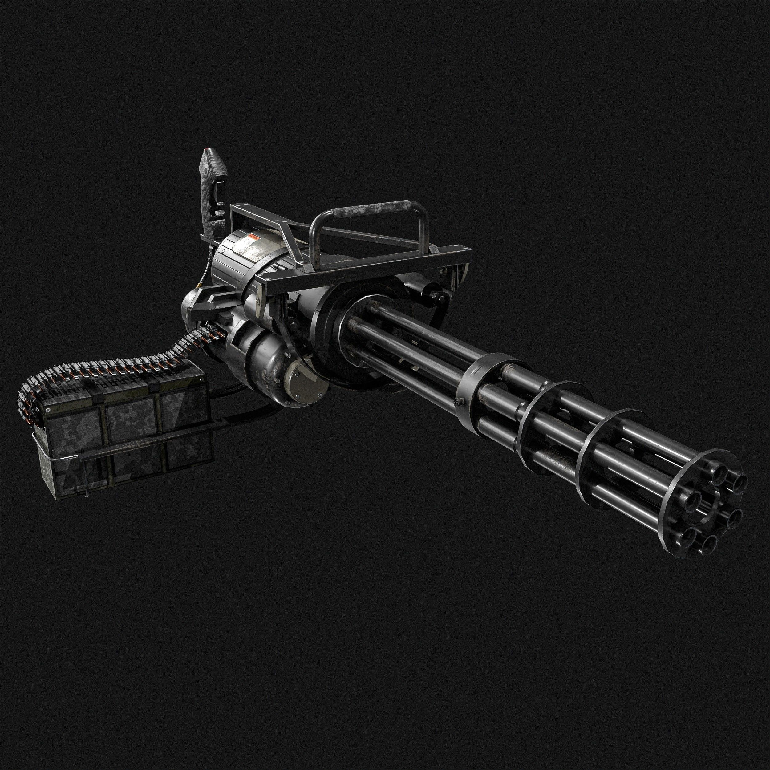3D model M134 Minigun 2 Types Pack VR / AR / low-poly | CGTrader