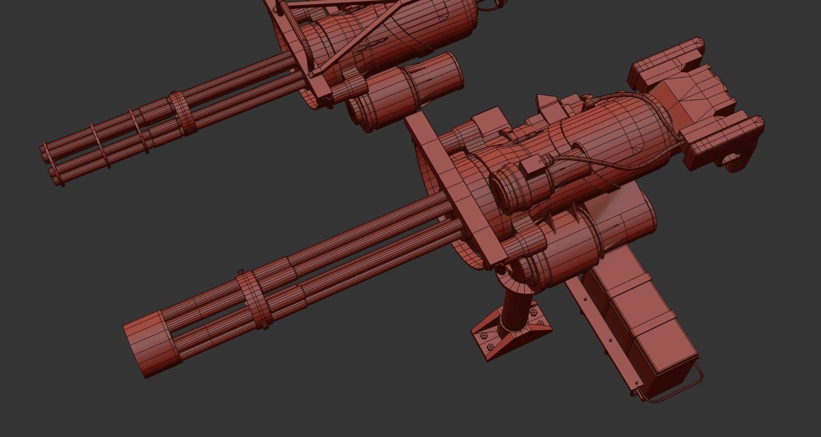 3D model M134 Minigun 2 Types Pack VR / AR / low-poly | CGTrader