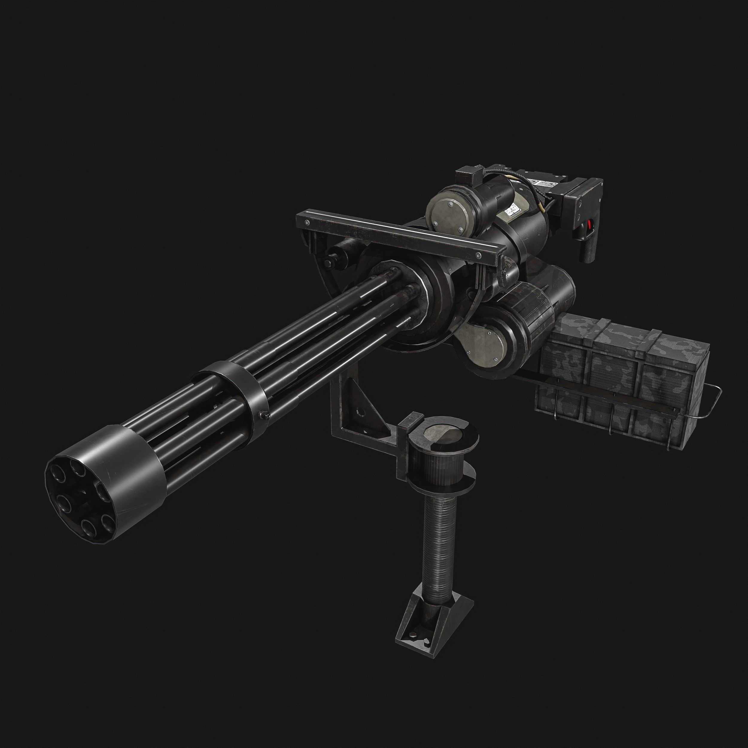 3D model M134 Minigun 2 Types Pack VR / AR / low-poly | CGTrader