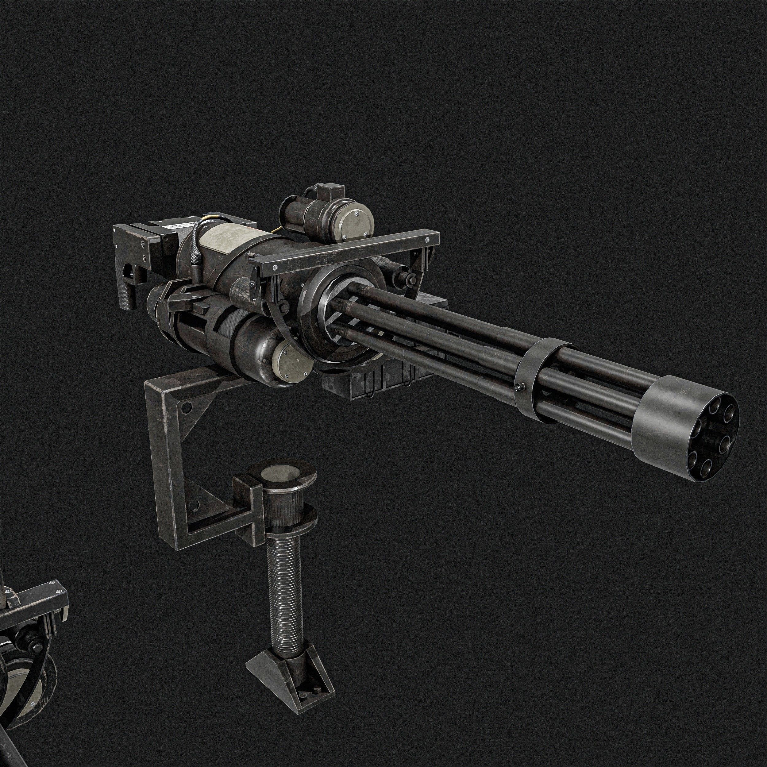 3D model M134 Minigun 2 Types Pack VR / AR / low-poly | CGTrader