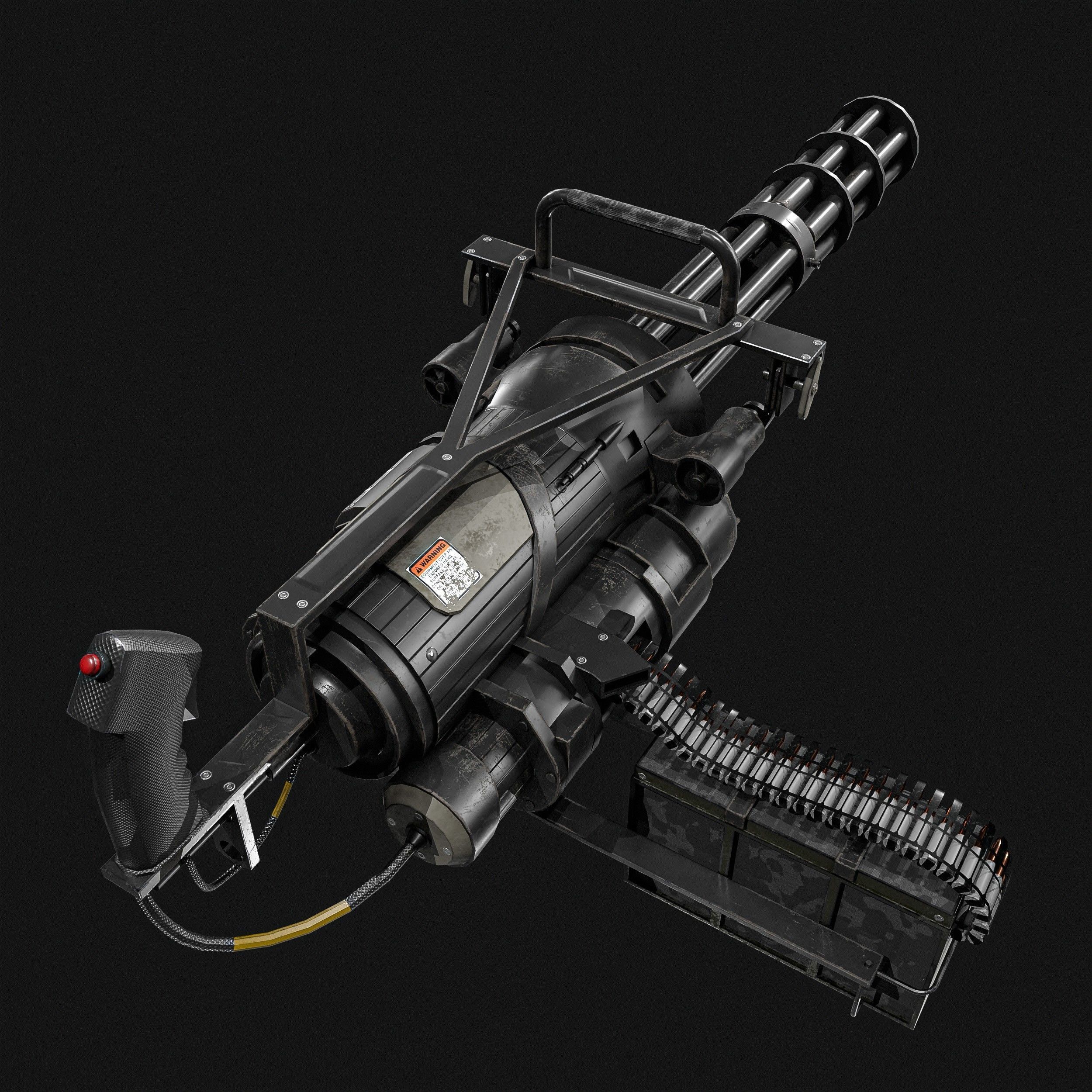 3D model M134 Minigun 2 Types Pack VR / AR / low-poly | CGTrader