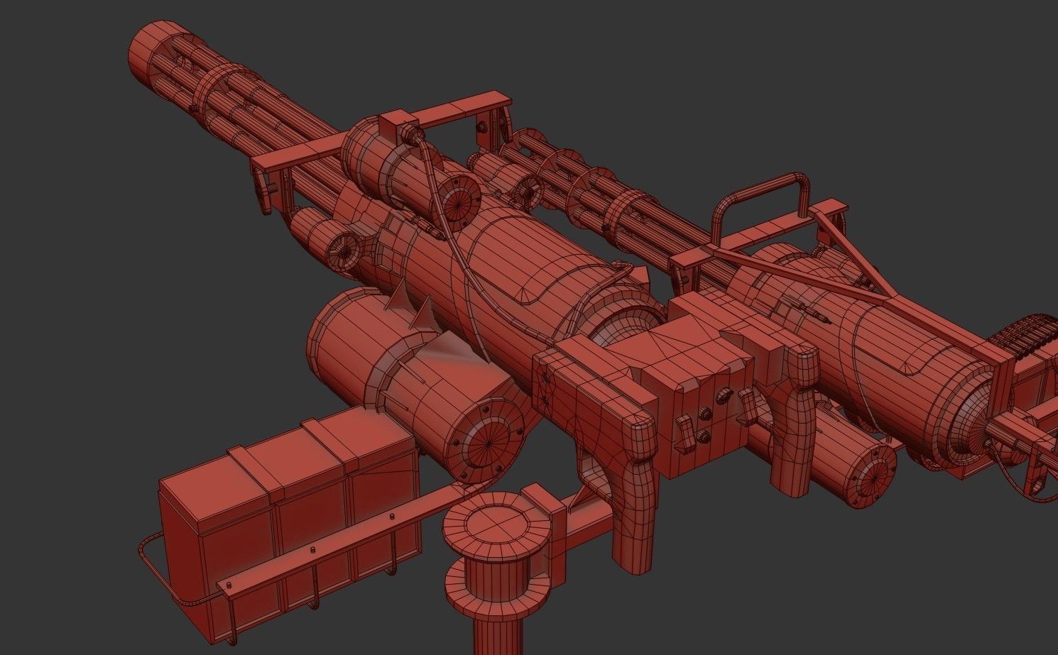 3D model M134 Minigun 2 Types Pack VR / AR / low-poly | CGTrader