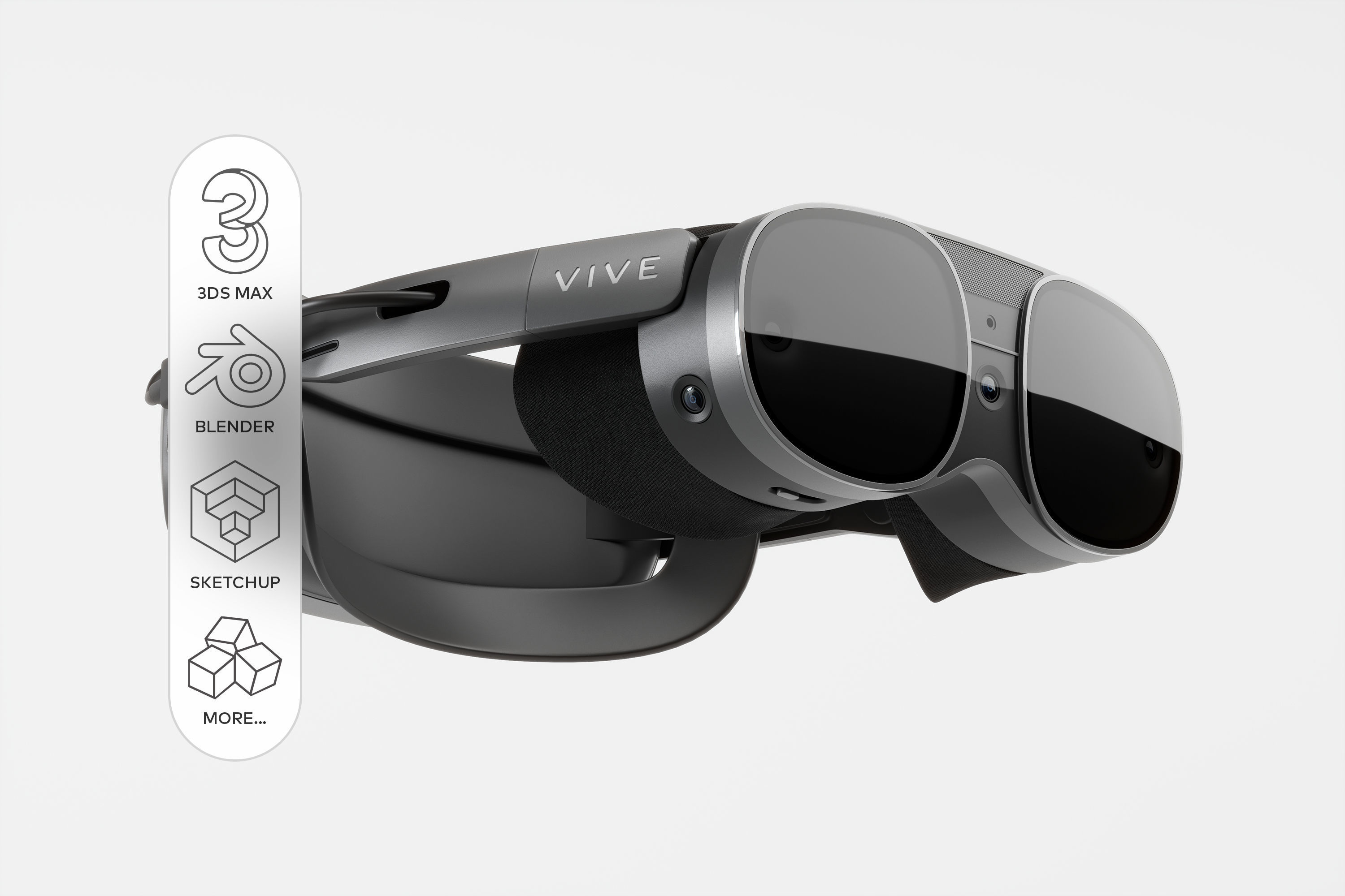 HTC VIVE XR Elite - VR Headset 3D model | CGTrader