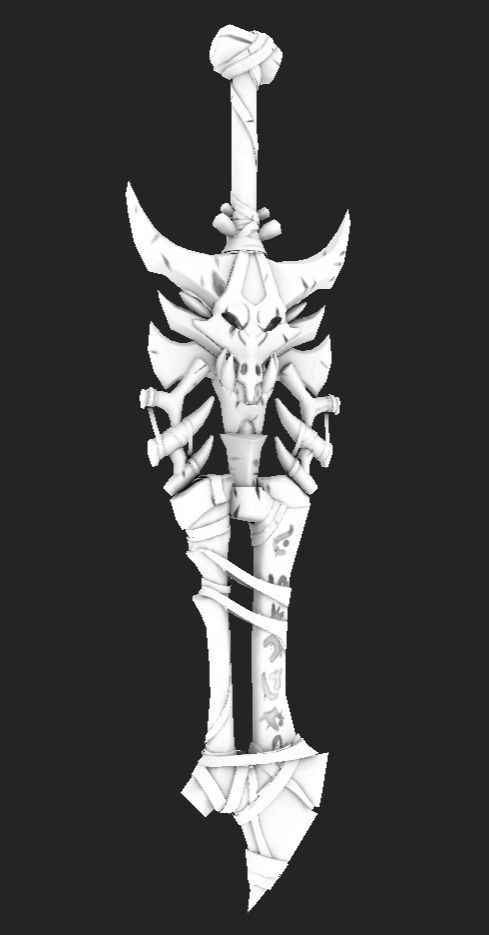 3D model PBR Skull Axe Game Ready 3D model Low-poly 3D model VR / AR / low-poly | CGTrader