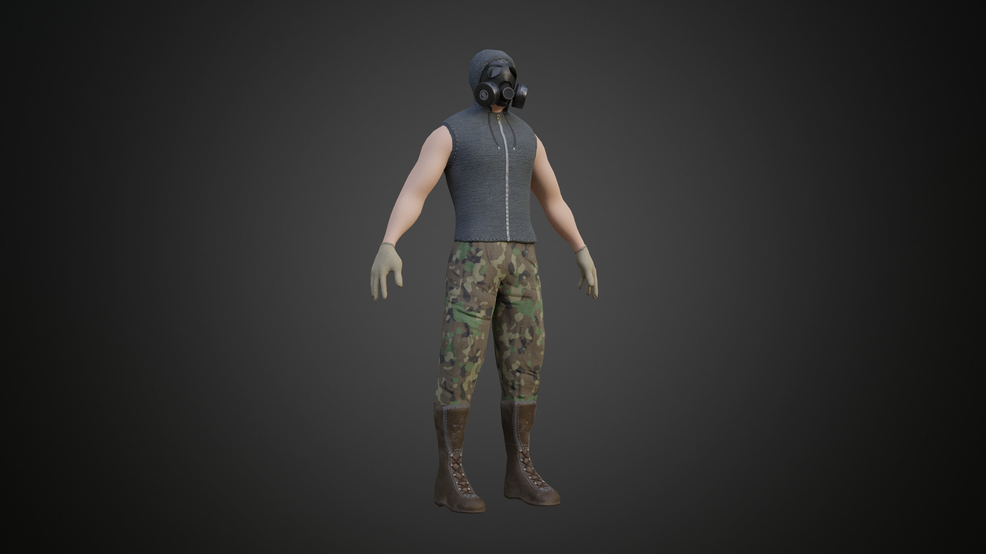 Soldier free model free VR / AR / low-poly 3D model rigged | CGTrader