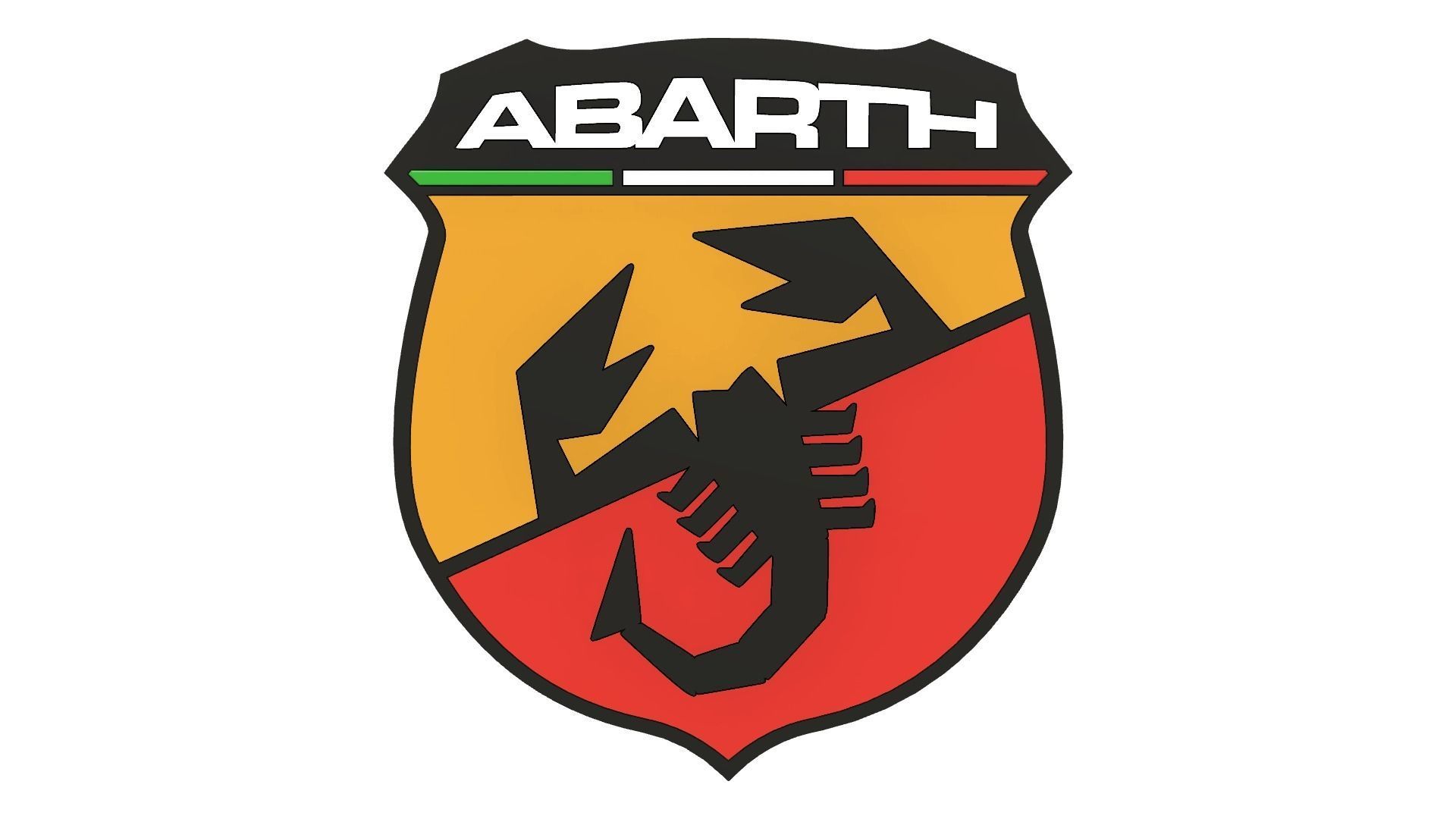 Abarth Logo Two Versions Available 3D model 3D printable | CGTrader