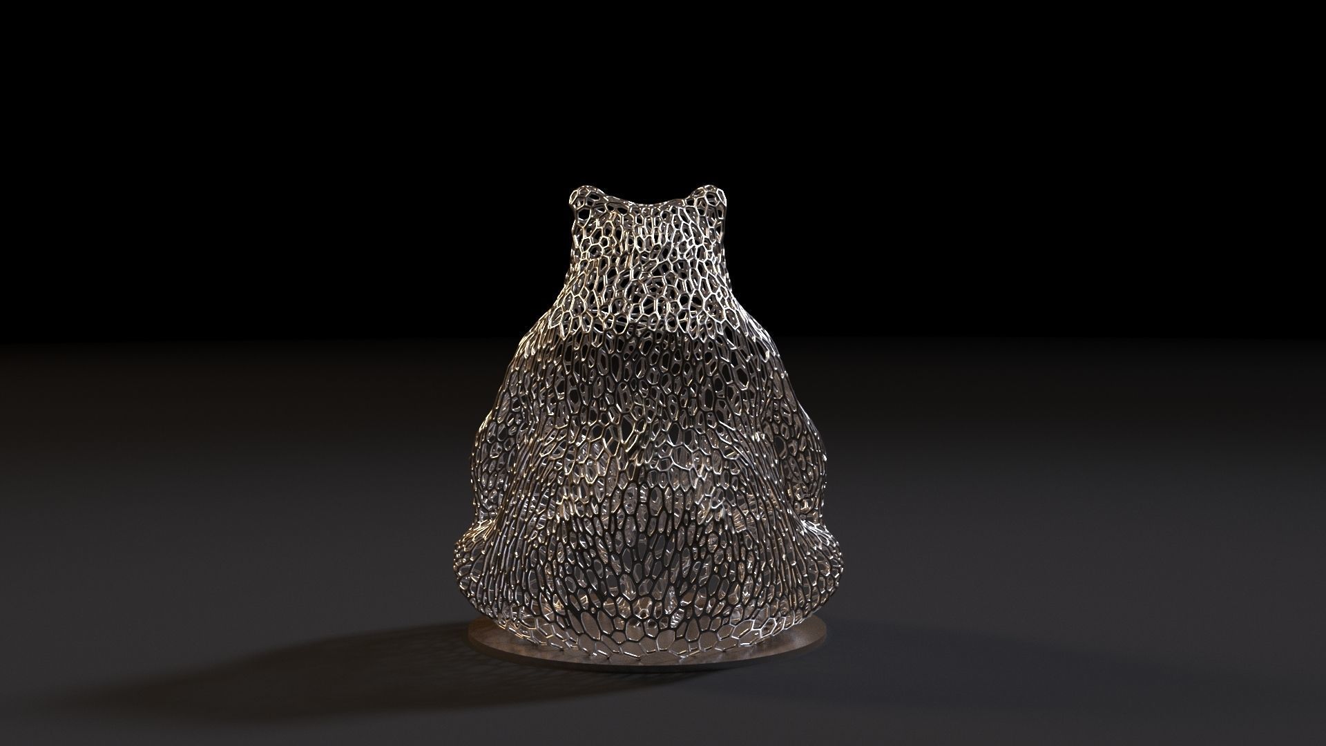 Meditation Bear 3D model 3D printable | CGTrader
