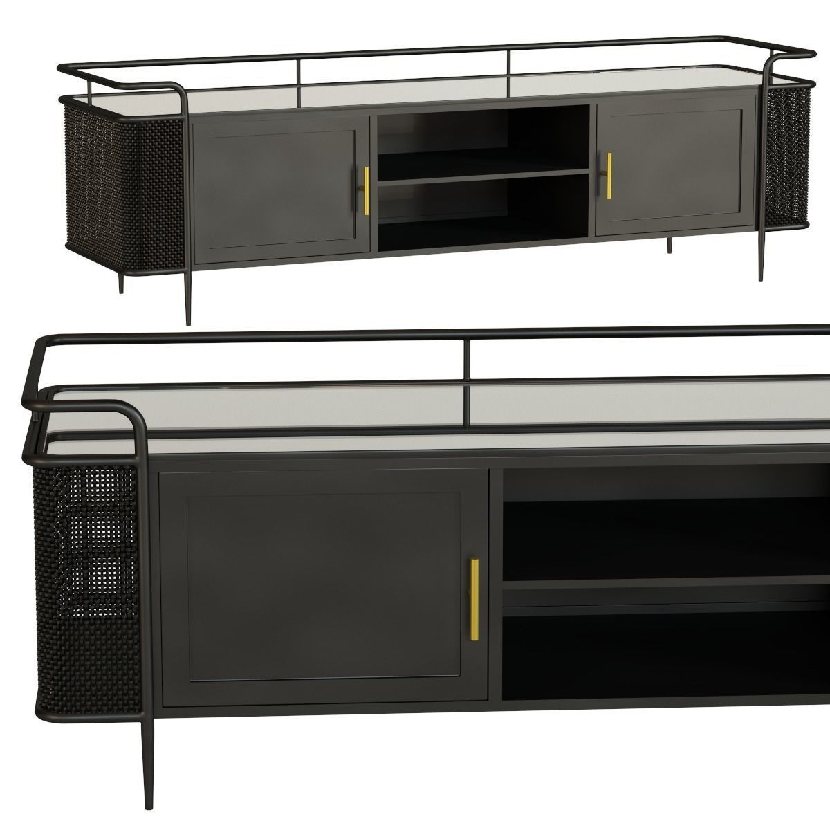 Lowboard Fence 3D model | CGTrader