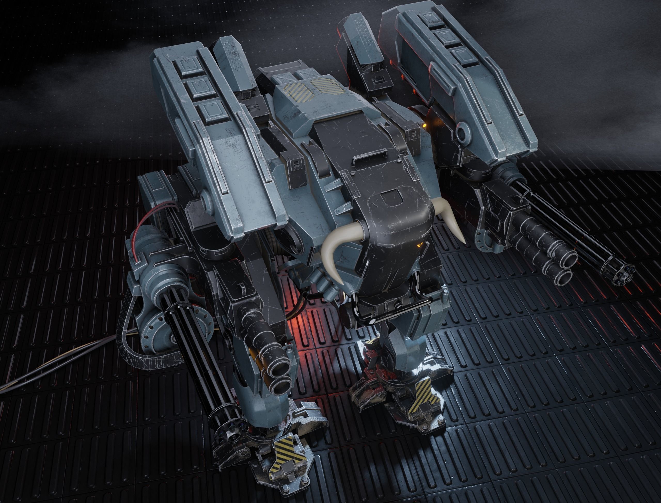 3D model Low-Poly War Robot VR / AR / low-poly | CGTrader