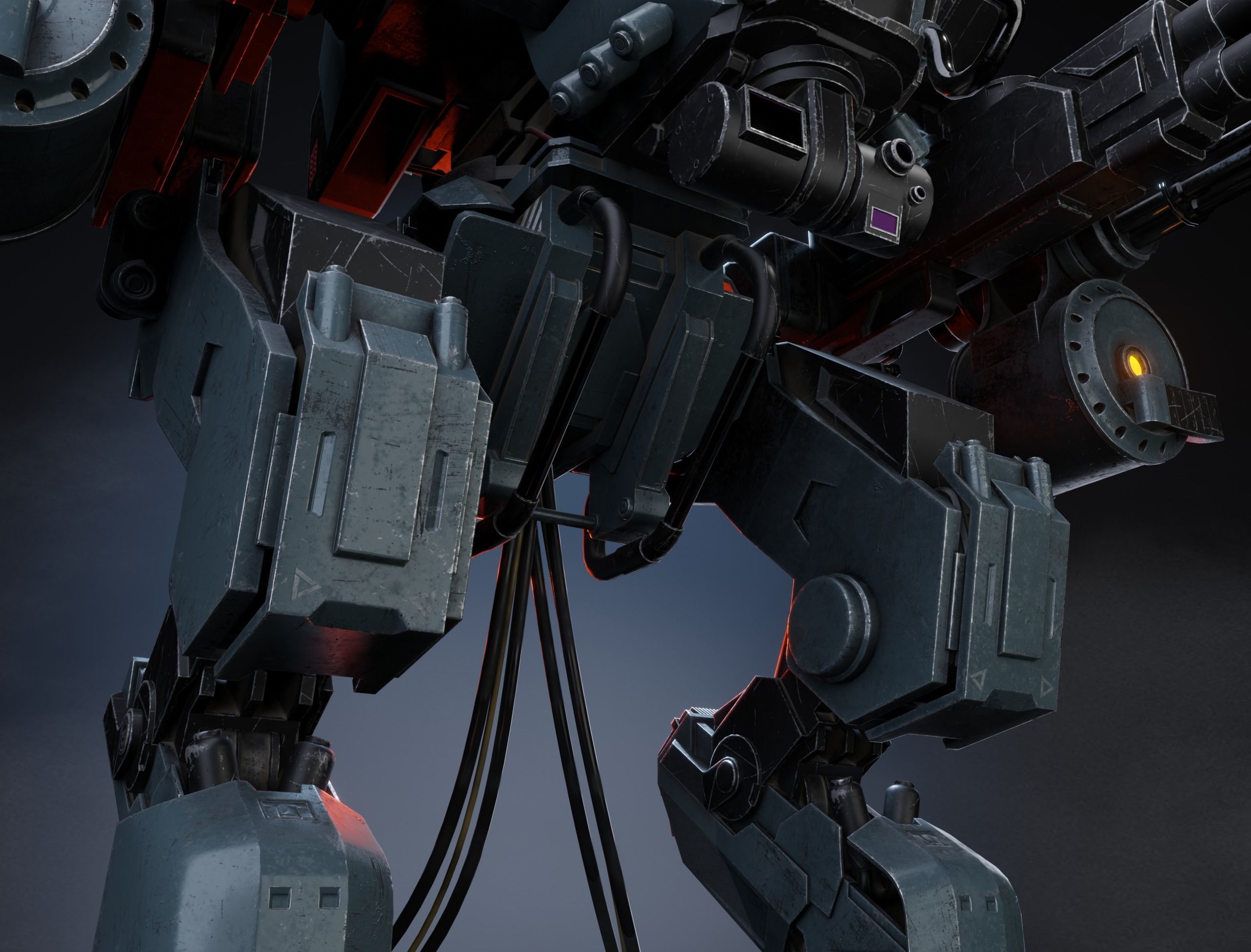 3D model Low-Poly War Robot VR / AR / low-poly | CGTrader