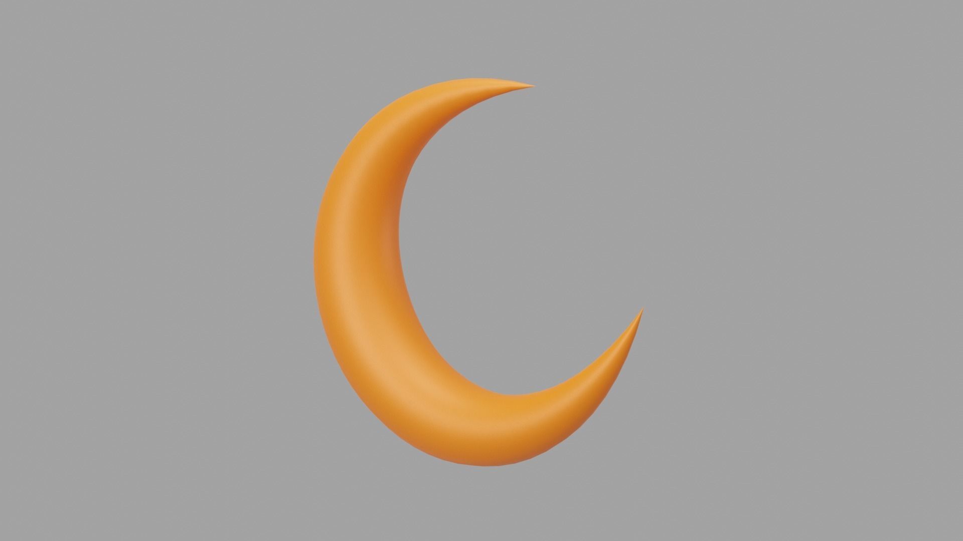3D model Orange Moon VR / AR / low-poly | CGTrader