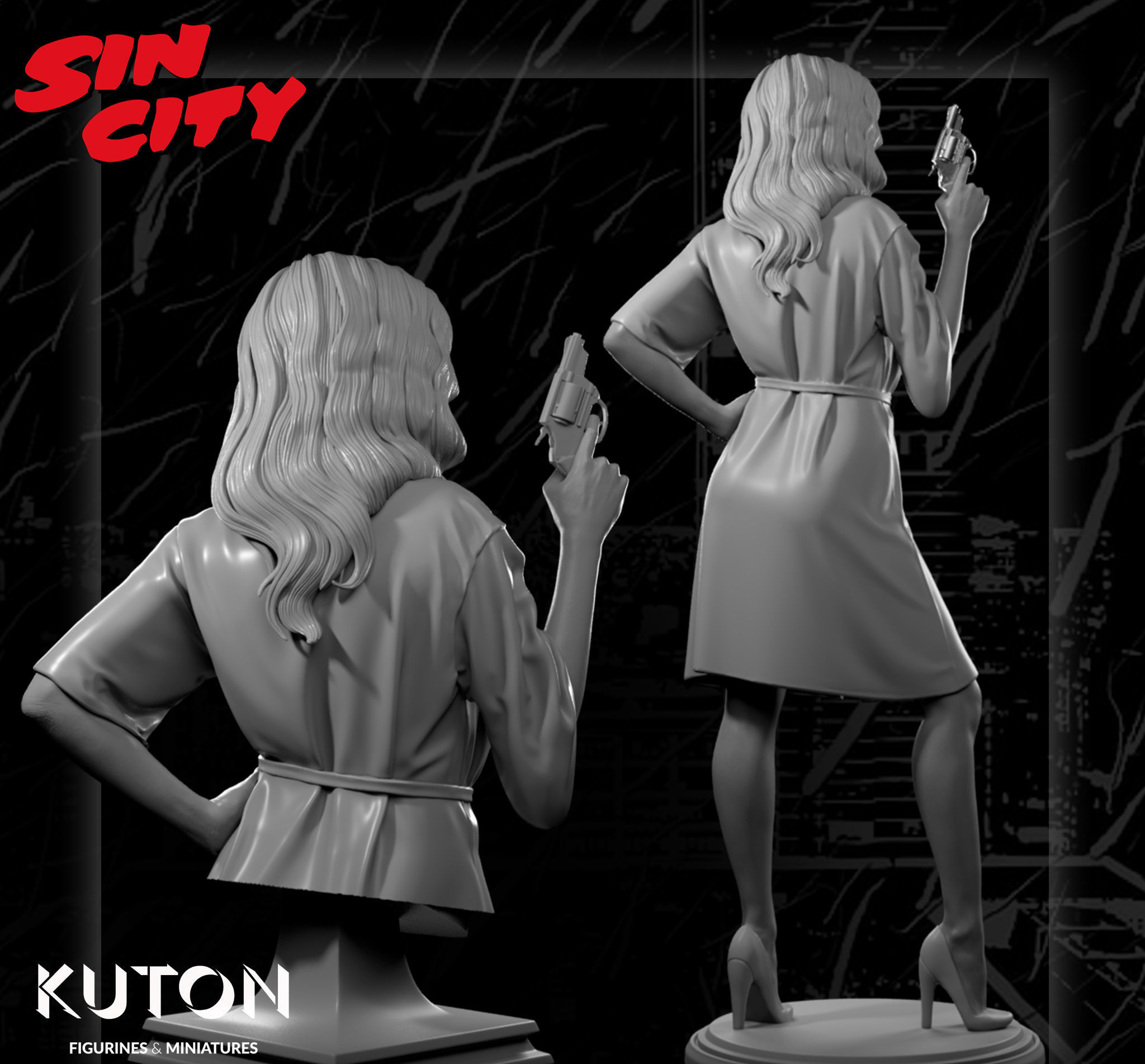 Eva Green Sin City 3d Model 3d Printable Cgtrader 3247