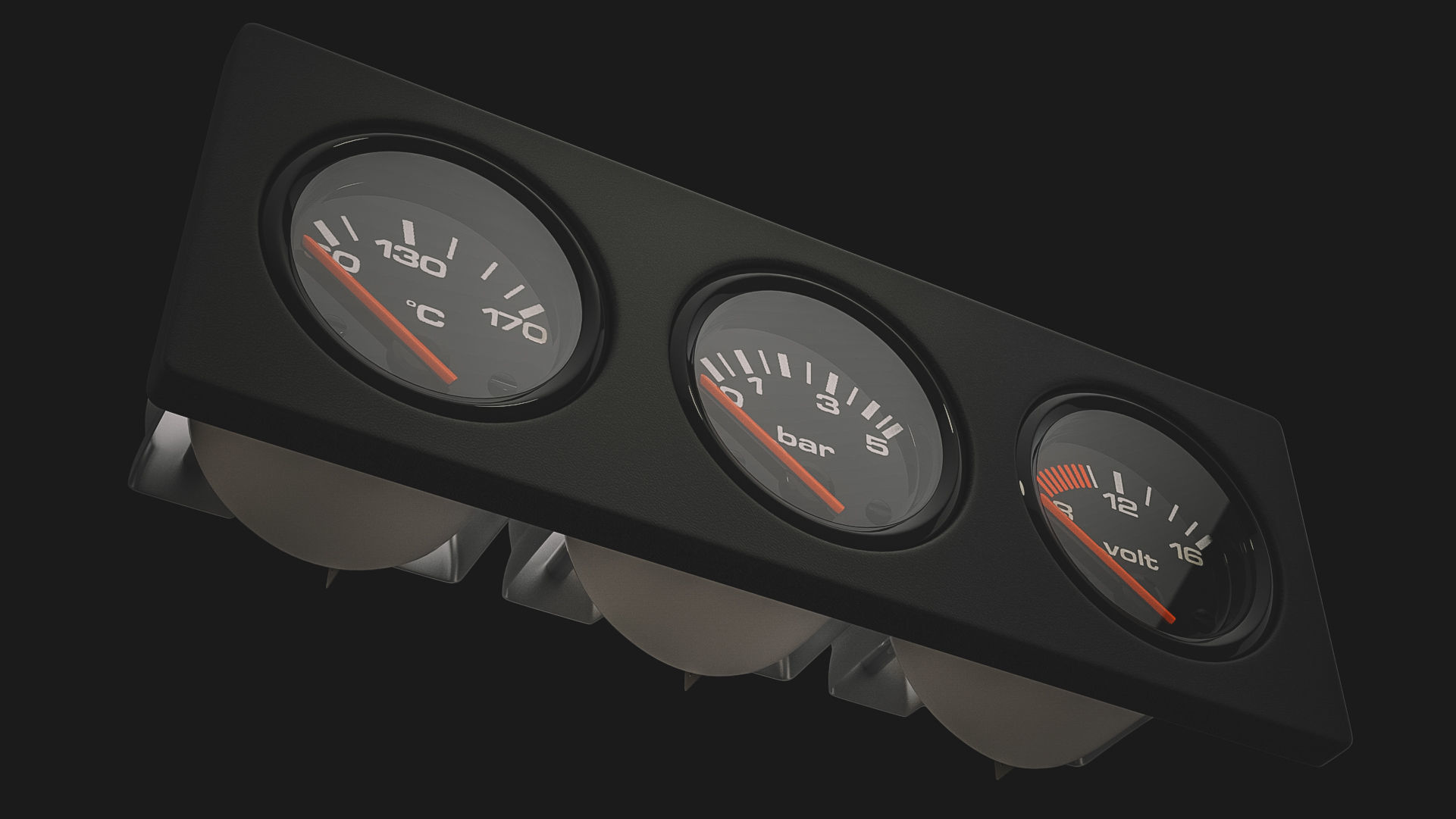 VDO Gauges 3D model | CGTrader