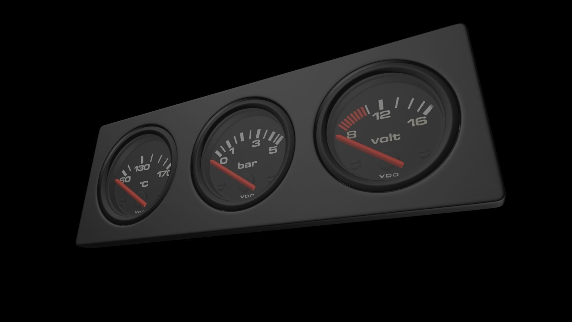 VDO Gauges 3D model | CGTrader