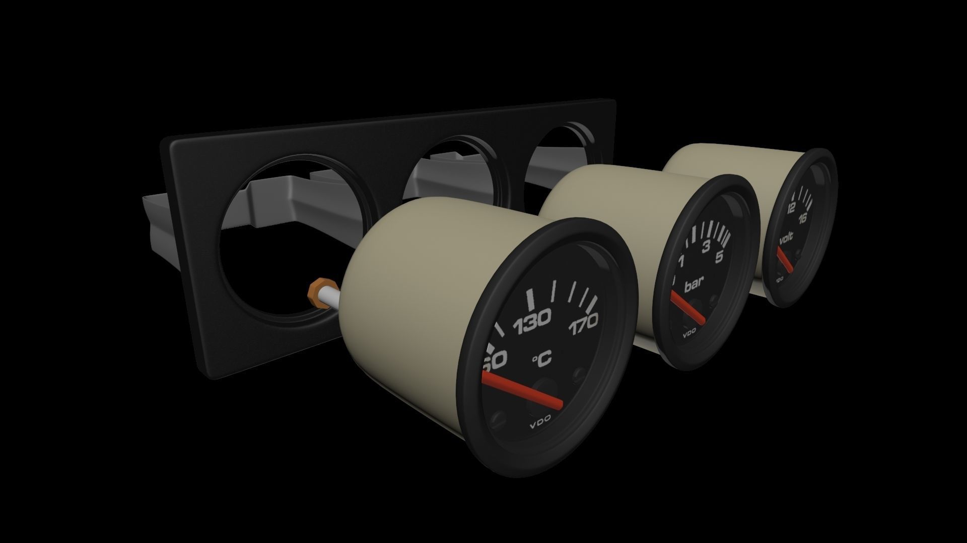 VDO Gauges 3D model | CGTrader