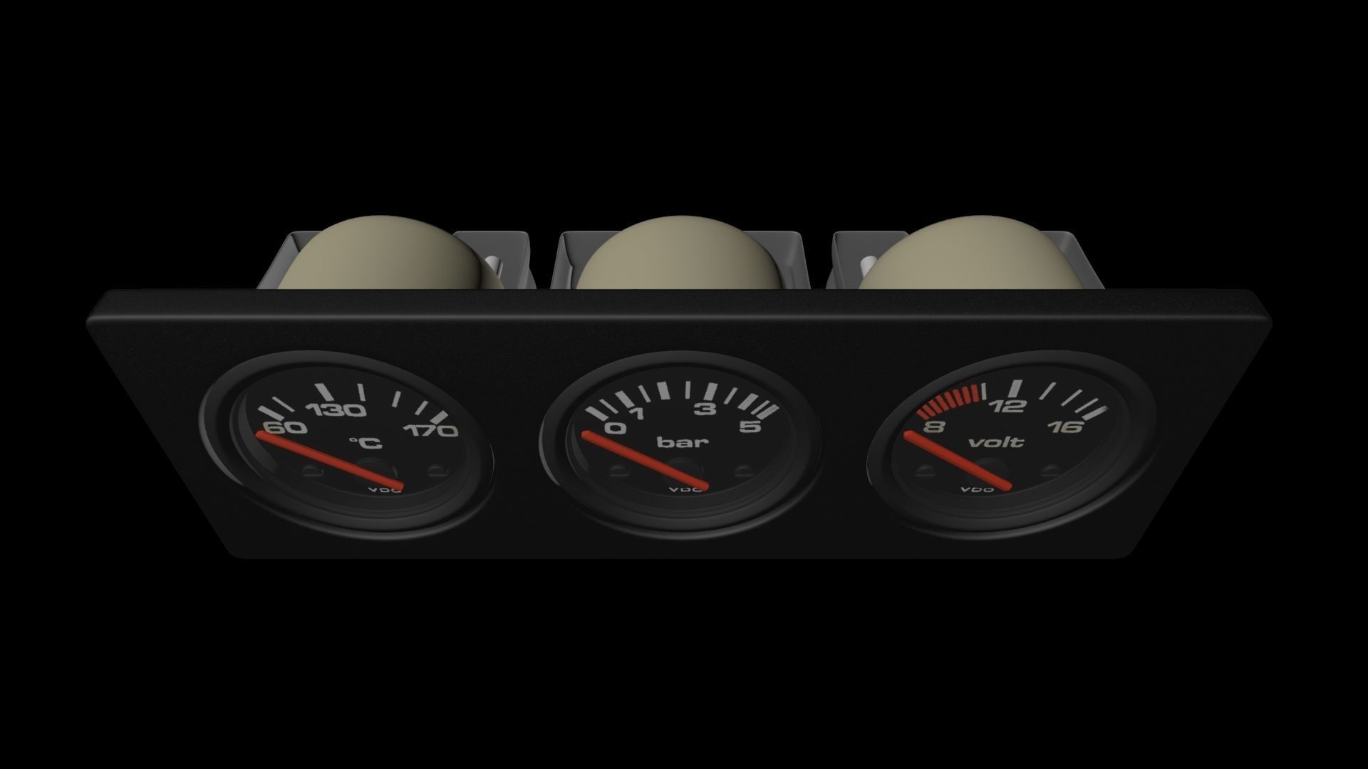 VDO Gauges 3D model | CGTrader